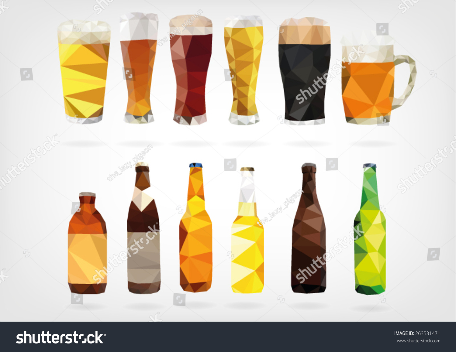 6.157 Geometric beer Gambar, Foto Stok & Vektor | Shutterstock