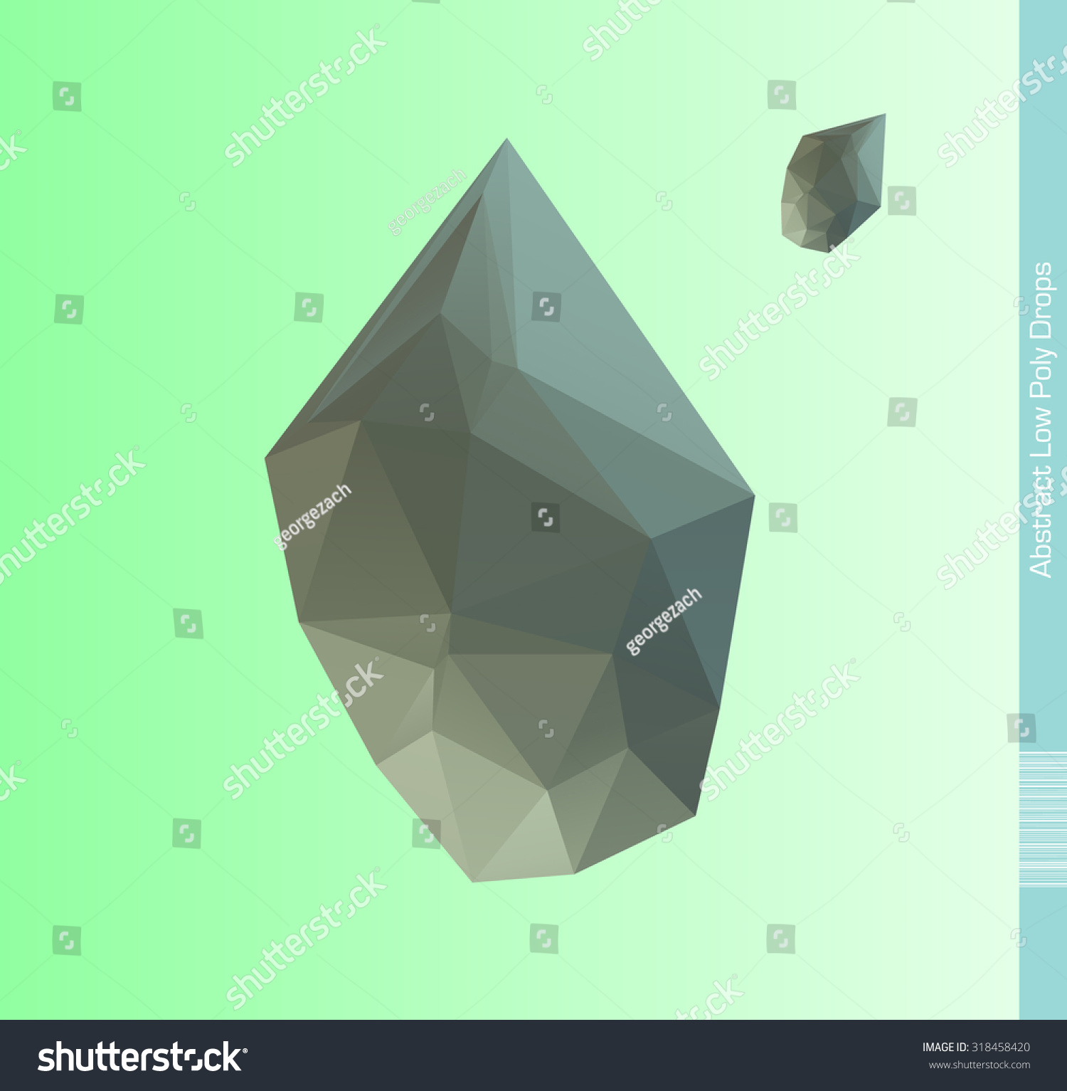 Low Poly Drop Illustration Stock Vector (Royalty Free) 318458420 ...