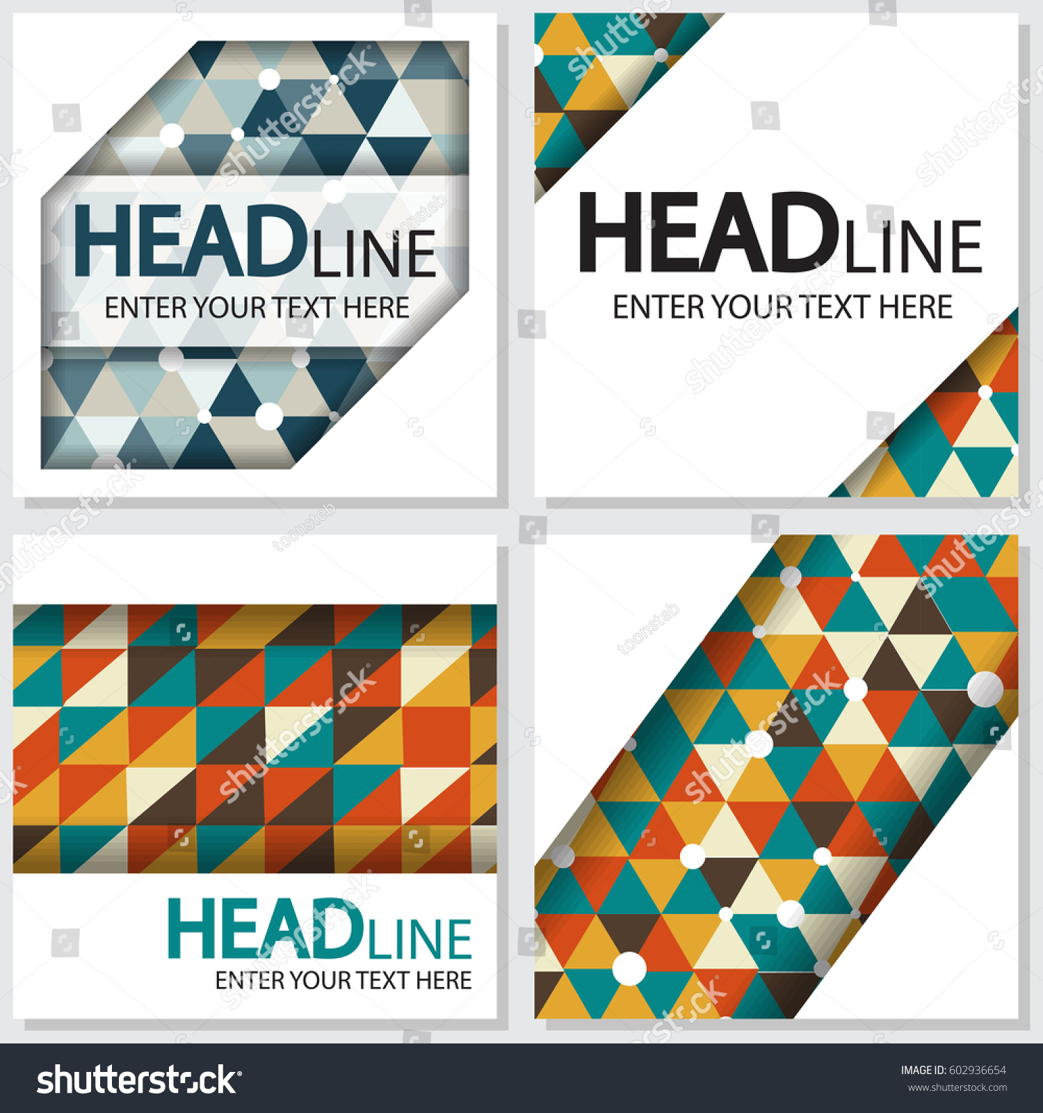 Low Poly Flyer Style Background Design: vector de stock (libre de ...