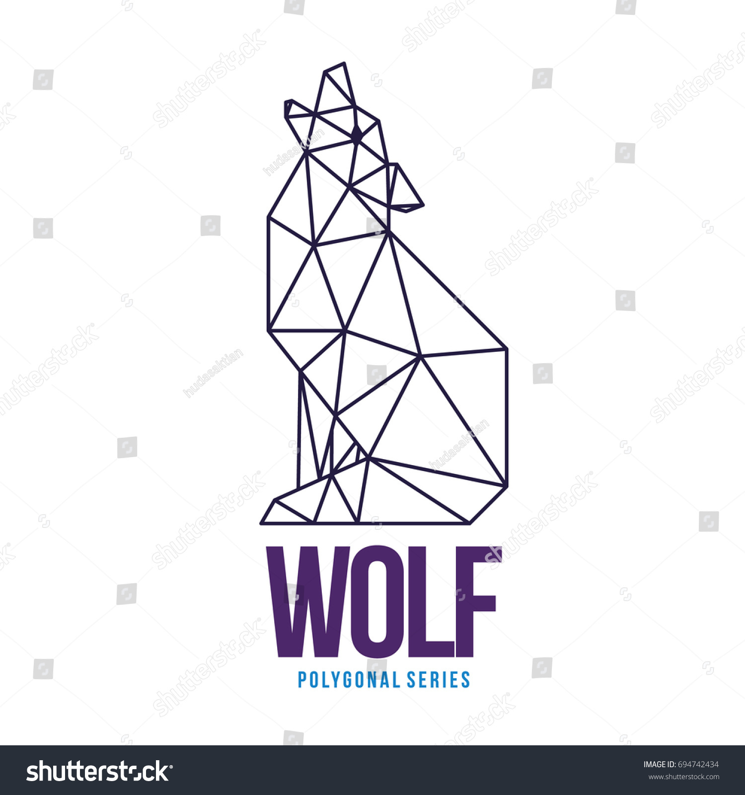 Low Poly Logo Icon Symbol Digital Stock Vector (Royalty Free) 694742434 ...