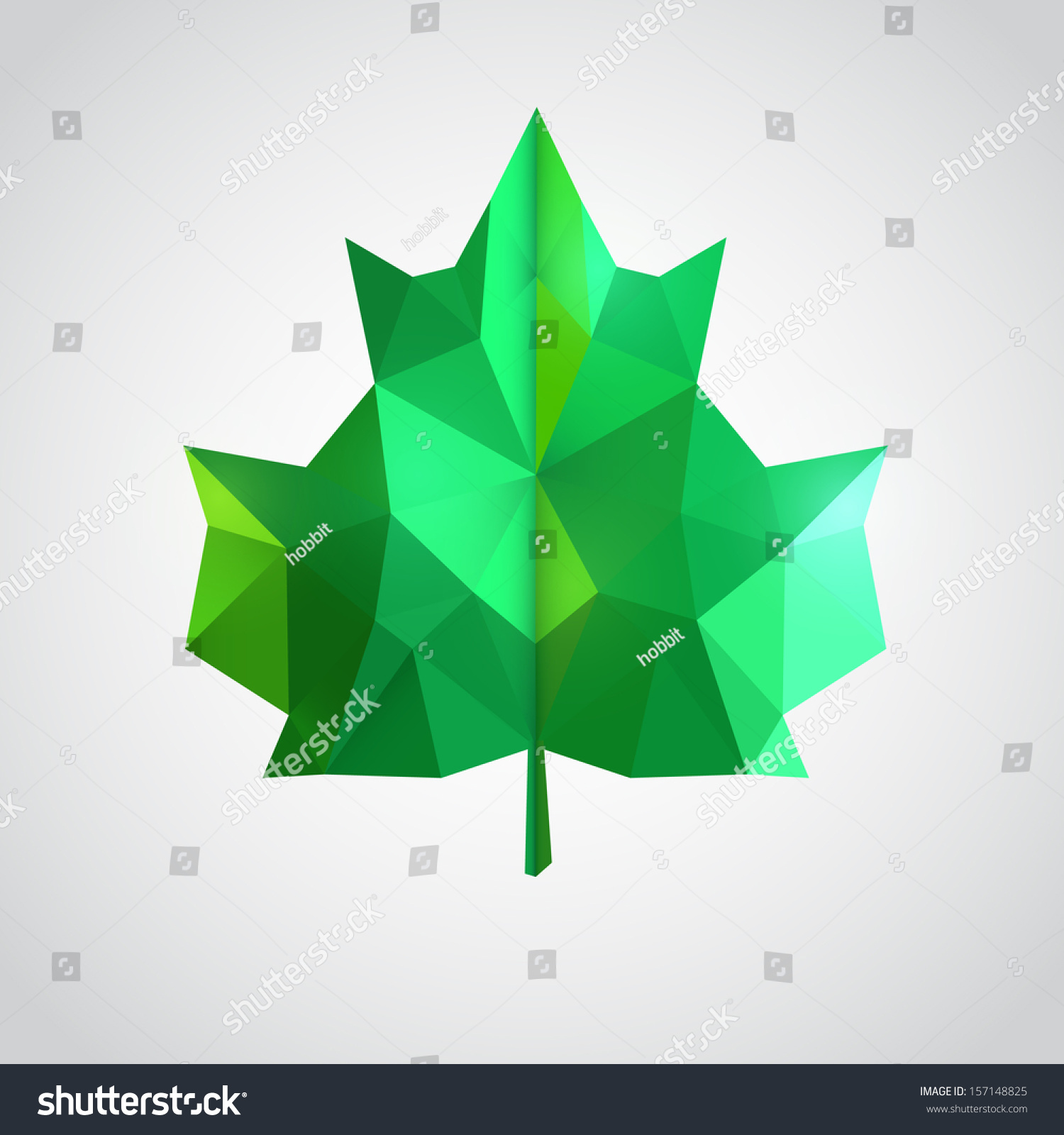 Low Poly Yellow Leaf Vector Illustration Stock Vector (Royalty Free ...