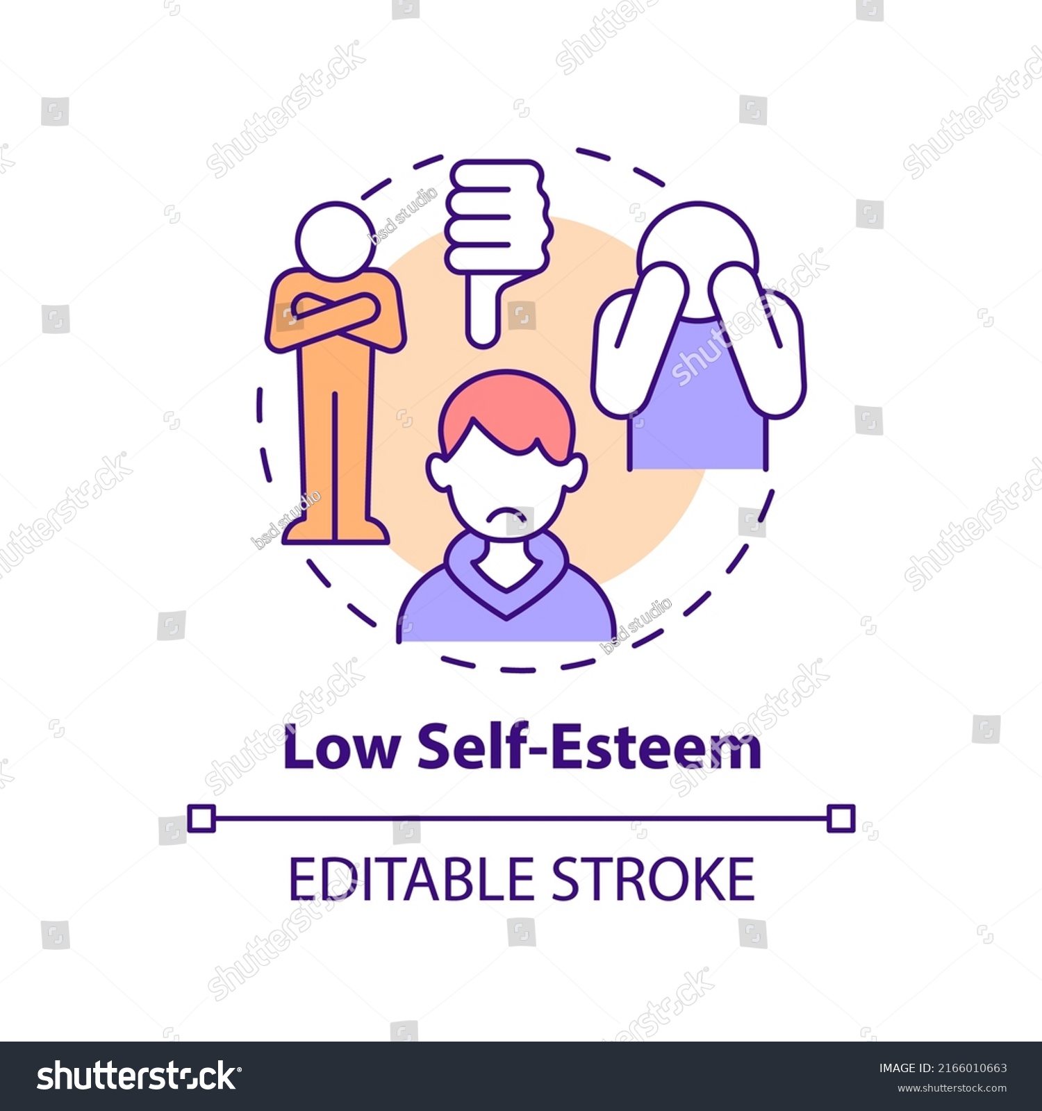 Low Selfesteem Concept Icon Body Image Stock Vector (Royalty Free ... Low Selfesteem Concept Icon Body Image Stock Vector (Royalty Free ...