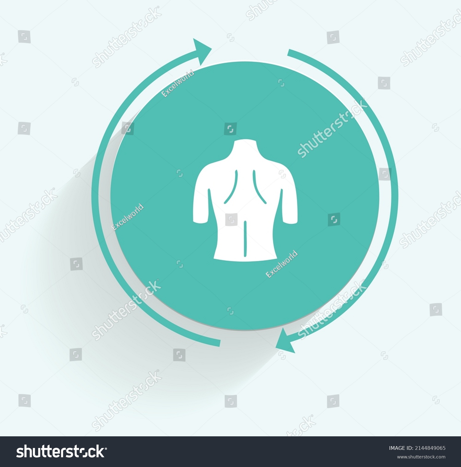 Lower Back Pain Icon Vector Design Stock Vector (Royalty Free ...