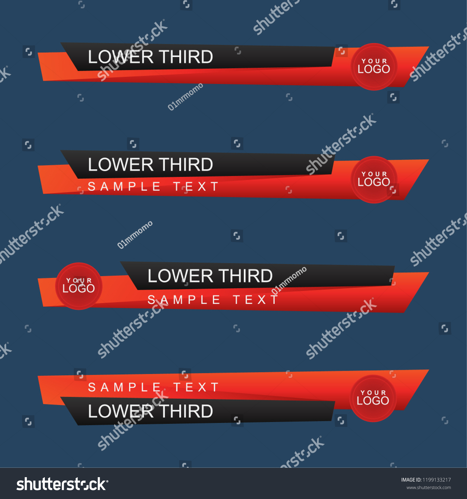 Lower Third Design Template Vector Illustration: vetor stock (livre de ...