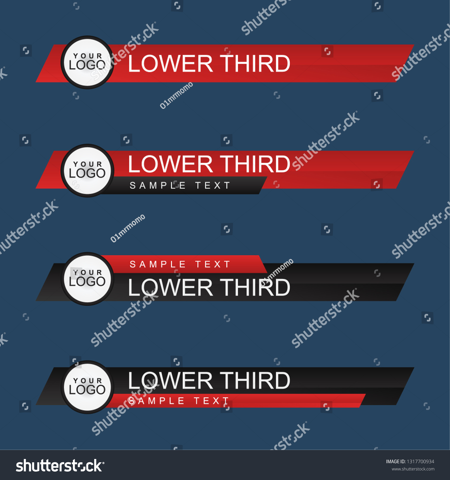 Lower Third Design Template Vector Illustration: vetor stock (livre de ...