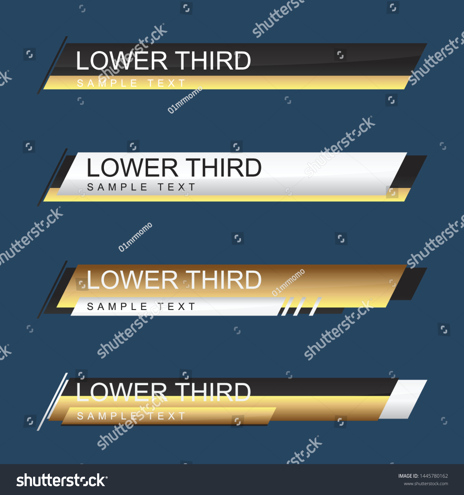 Lower Third Design Template Vector Illustration: vector de stock (libre ...