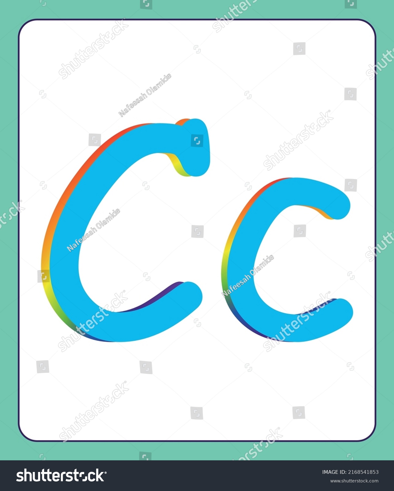 Lowercase Uppercase Letter C Stock Vector (Royalty Free) 2168541853 ...