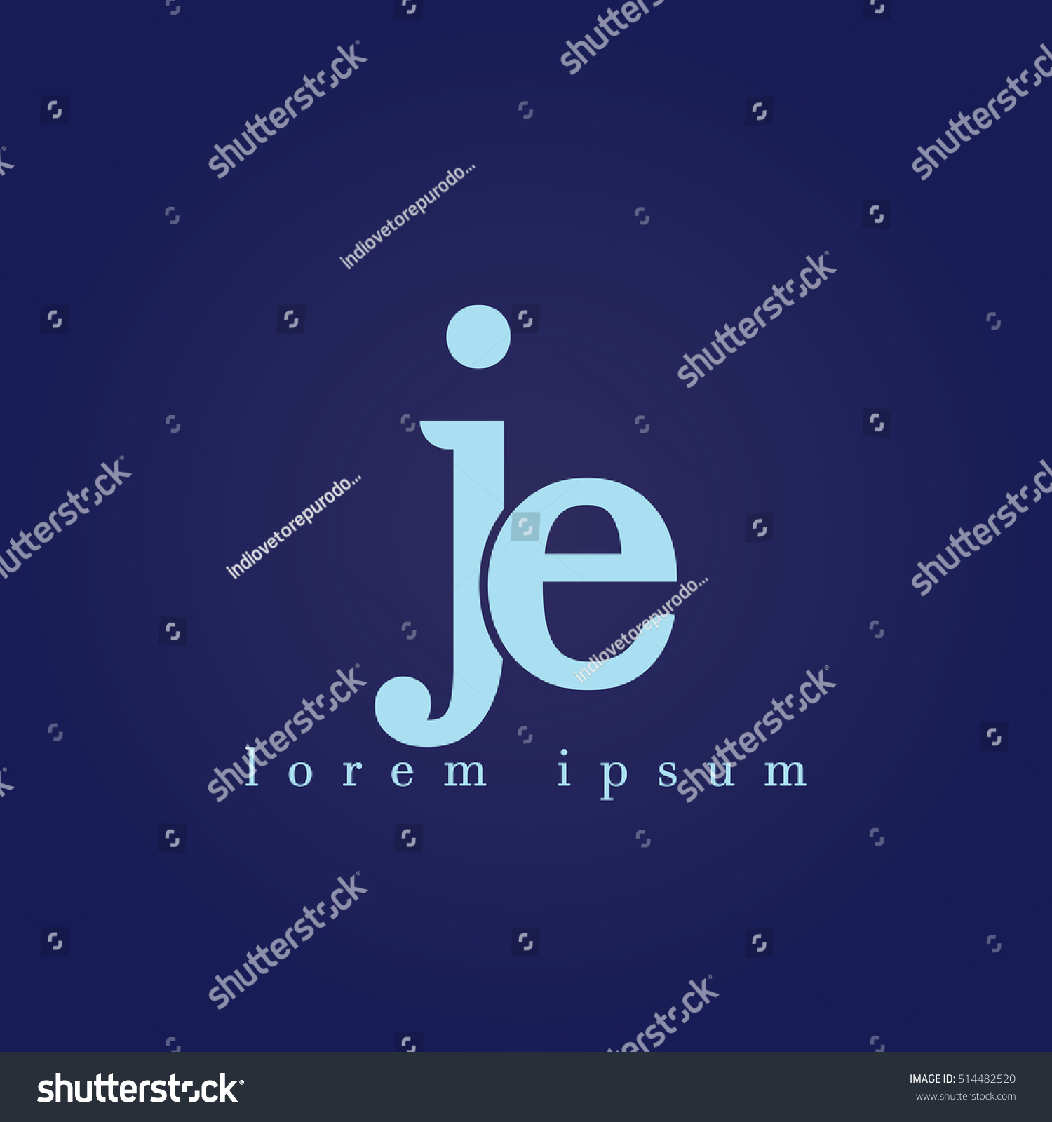 Lowercase J E Vector Logo Je: เวกเตอร์สต็อก (ปลอดค่าลิขสิทธิ์ ...