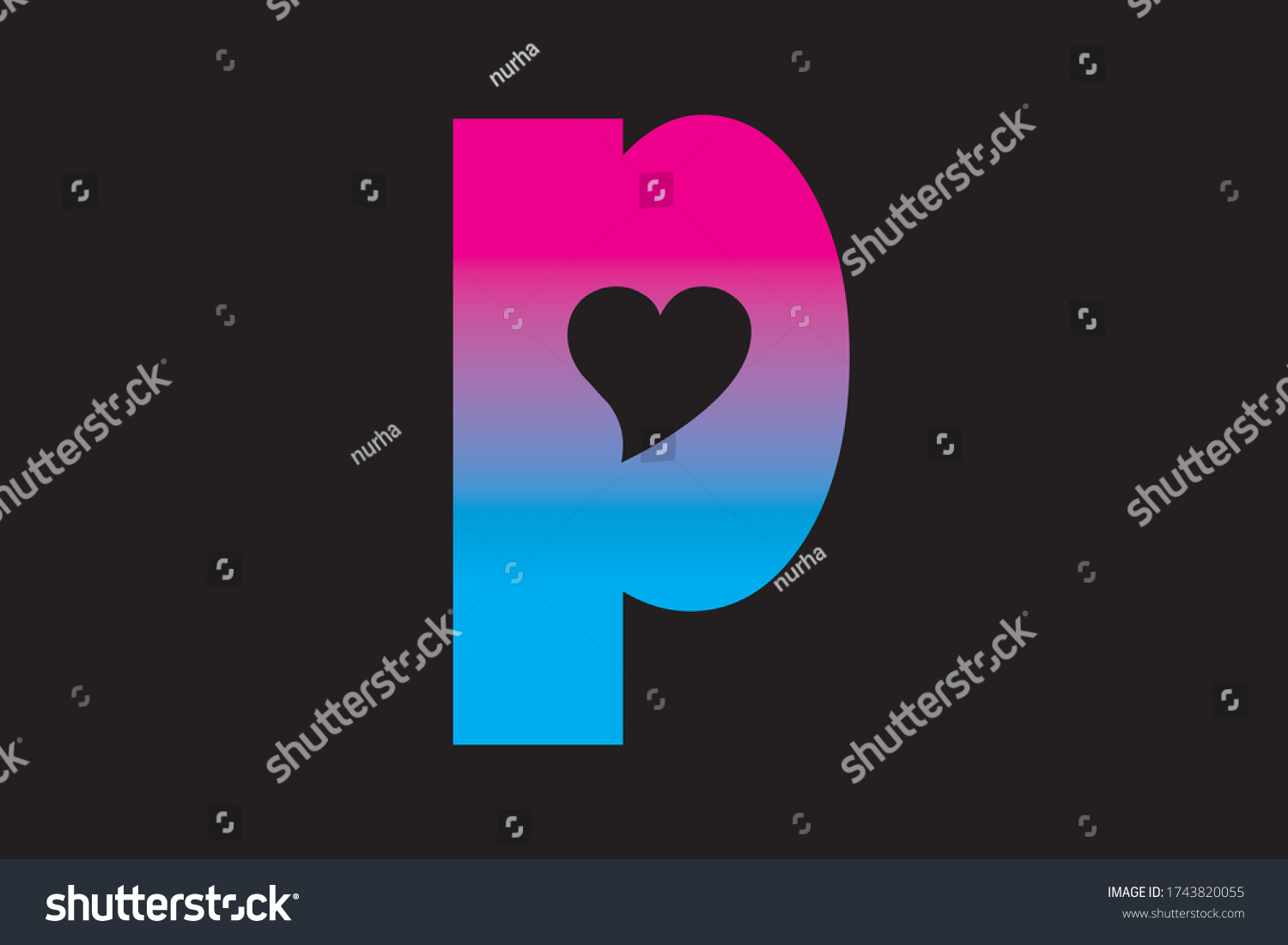 Letra minúscula p imagen vectorial: vector de stock (libre de regalías ...