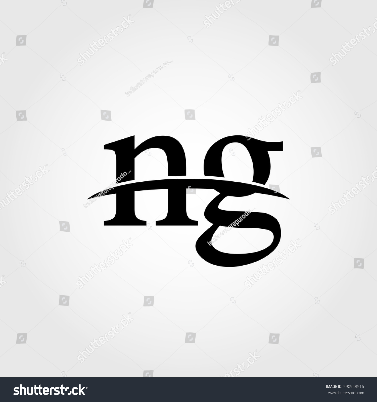 Lowercase Ng Black Logo Stock Vector (Royalty Free) 590948516 ...
