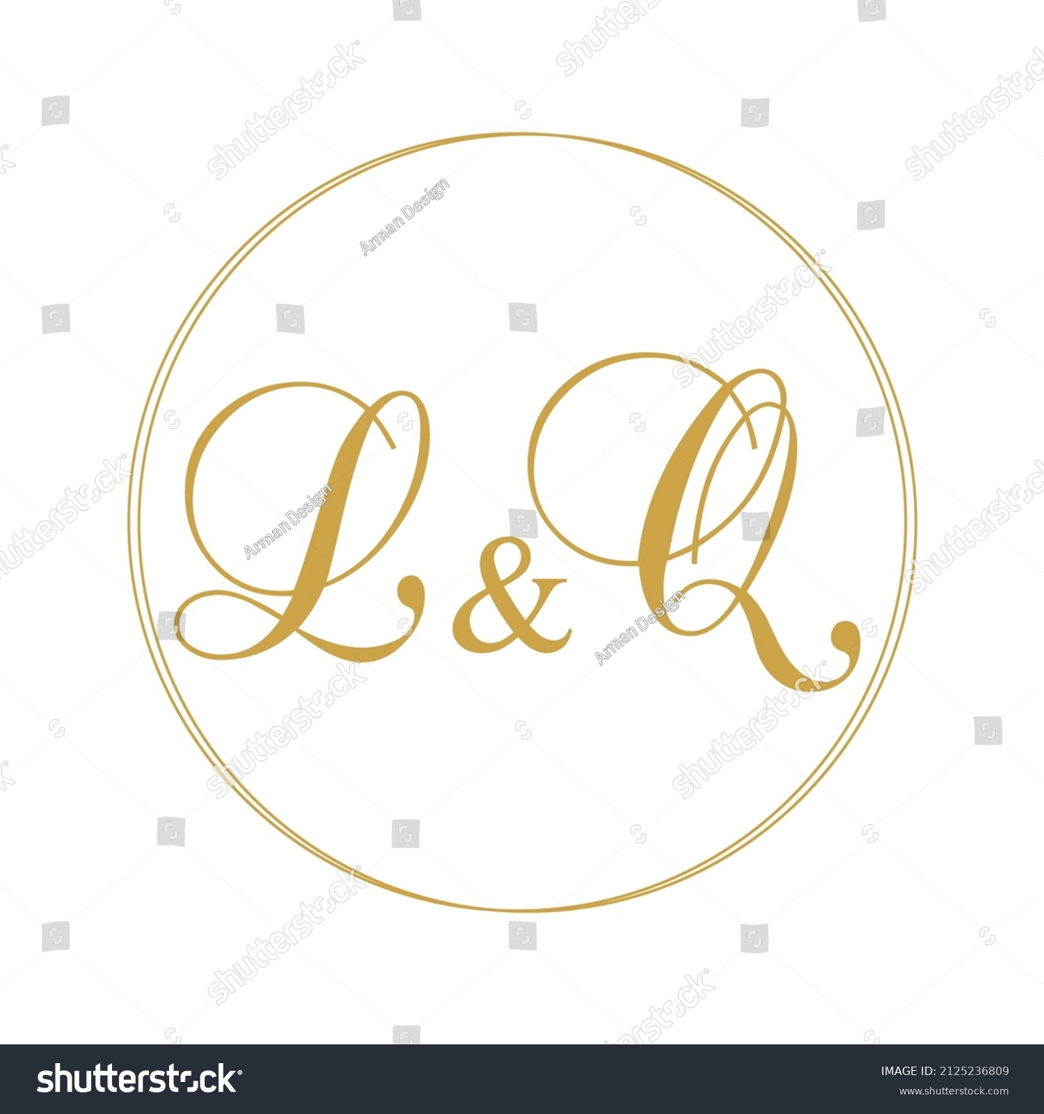 Lq Monogram Initial Letters Logo Design Stock Vector (Royalty Free ...