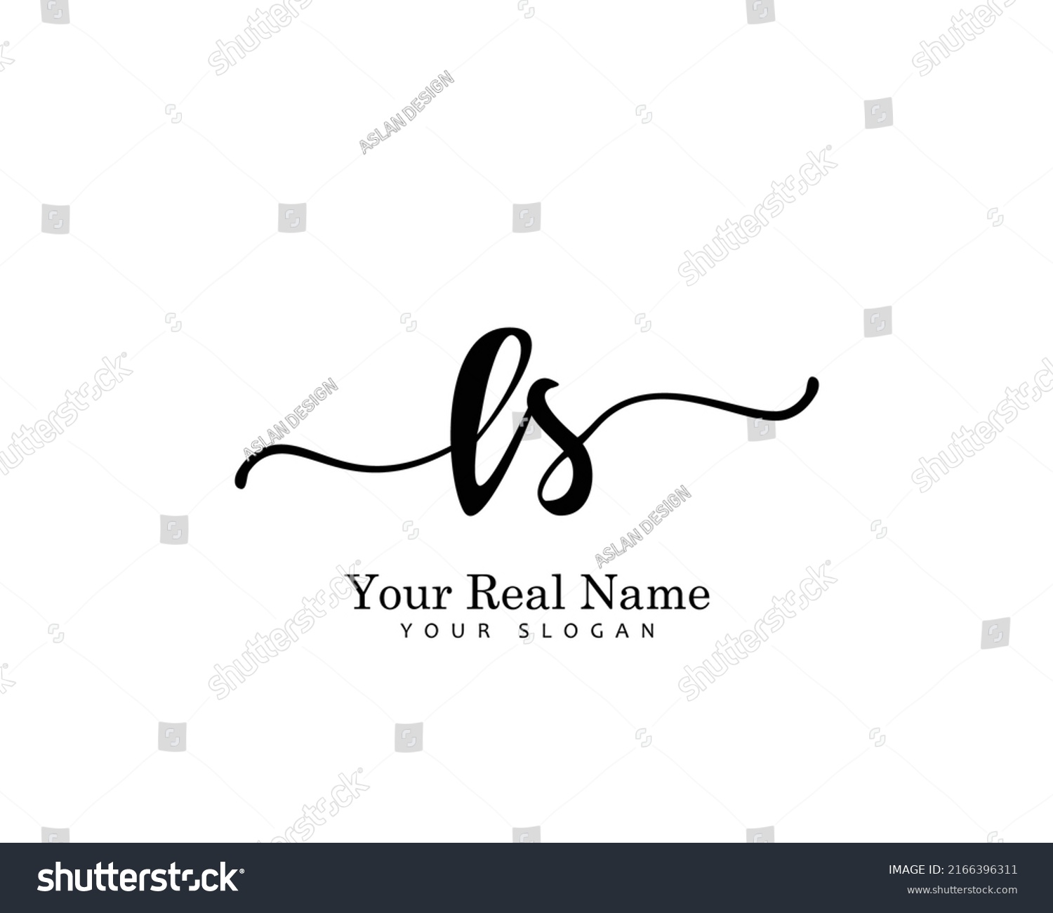 Ls Initial Beauty Monogram Logo Vector Stock Vector (Royalty Free ...