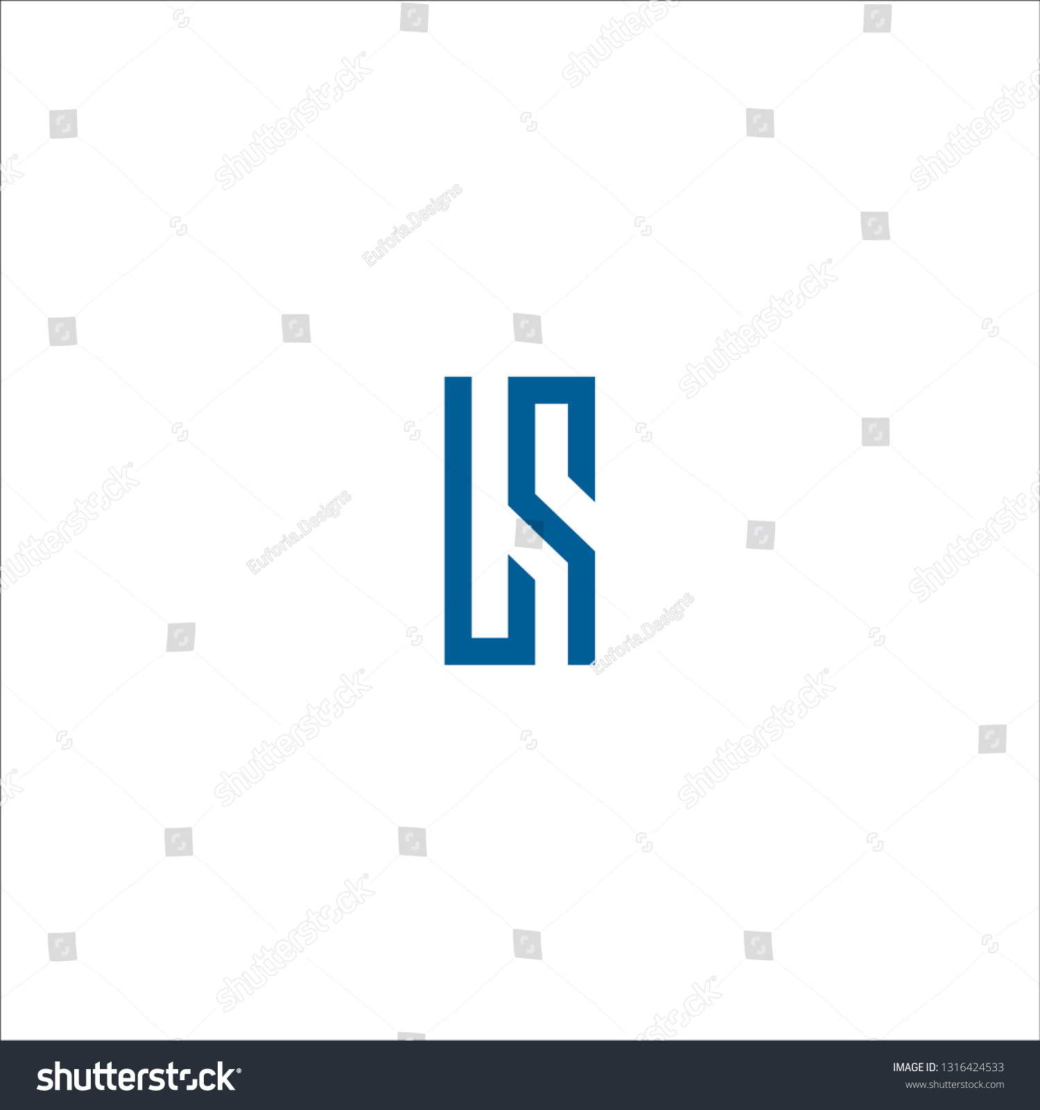Ls Letter Vector Logo Stock Vector (Royalty Free) 1316424533