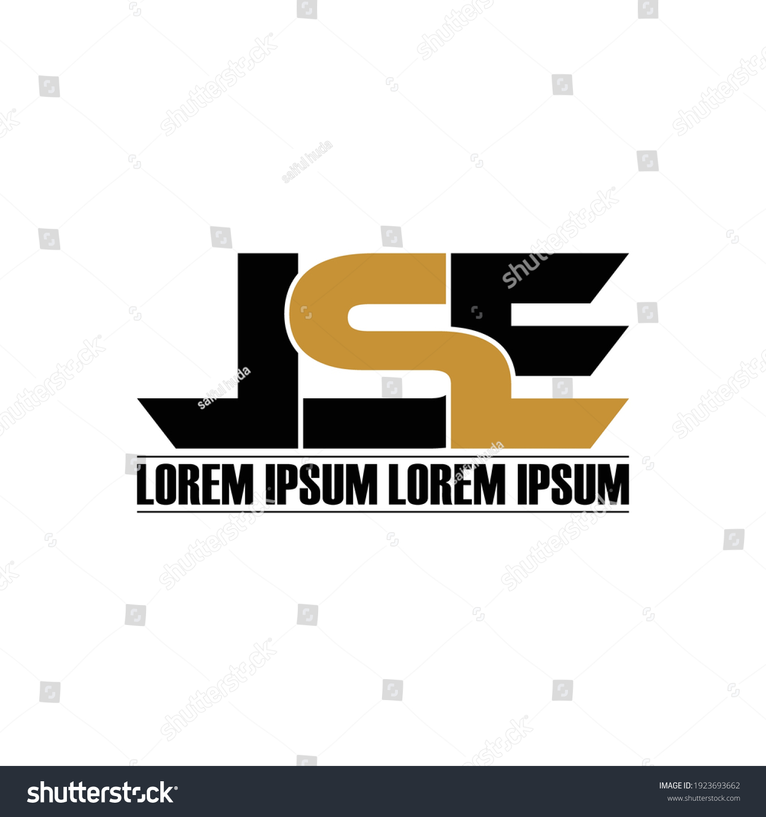 Lse Letter Monogram Logo Design Vector Stock Vector (Royalty Free ...