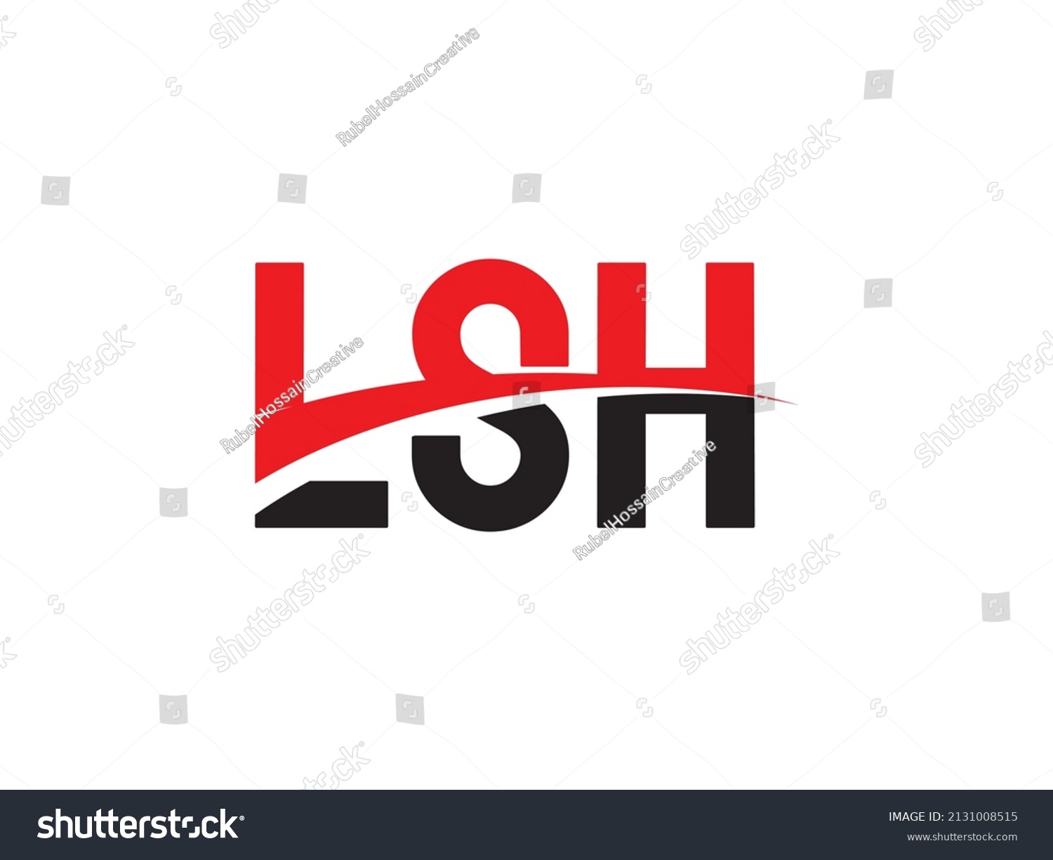 Lsh Letter Initial Logo Design Vector Stock Vector (Royalty Free ...