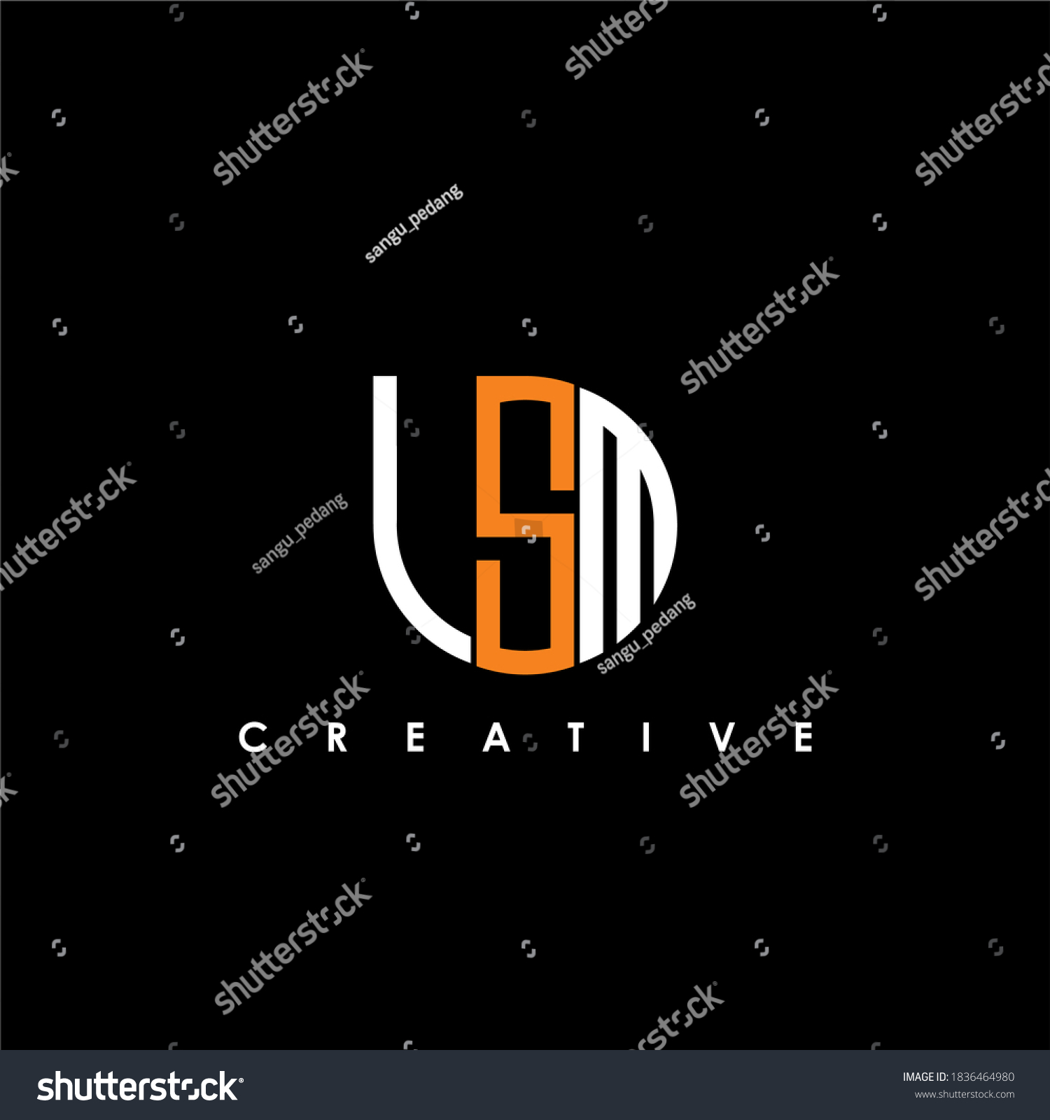 Lsm Letter Initial Logo Design Template Stock Vector (Royalty Free ...