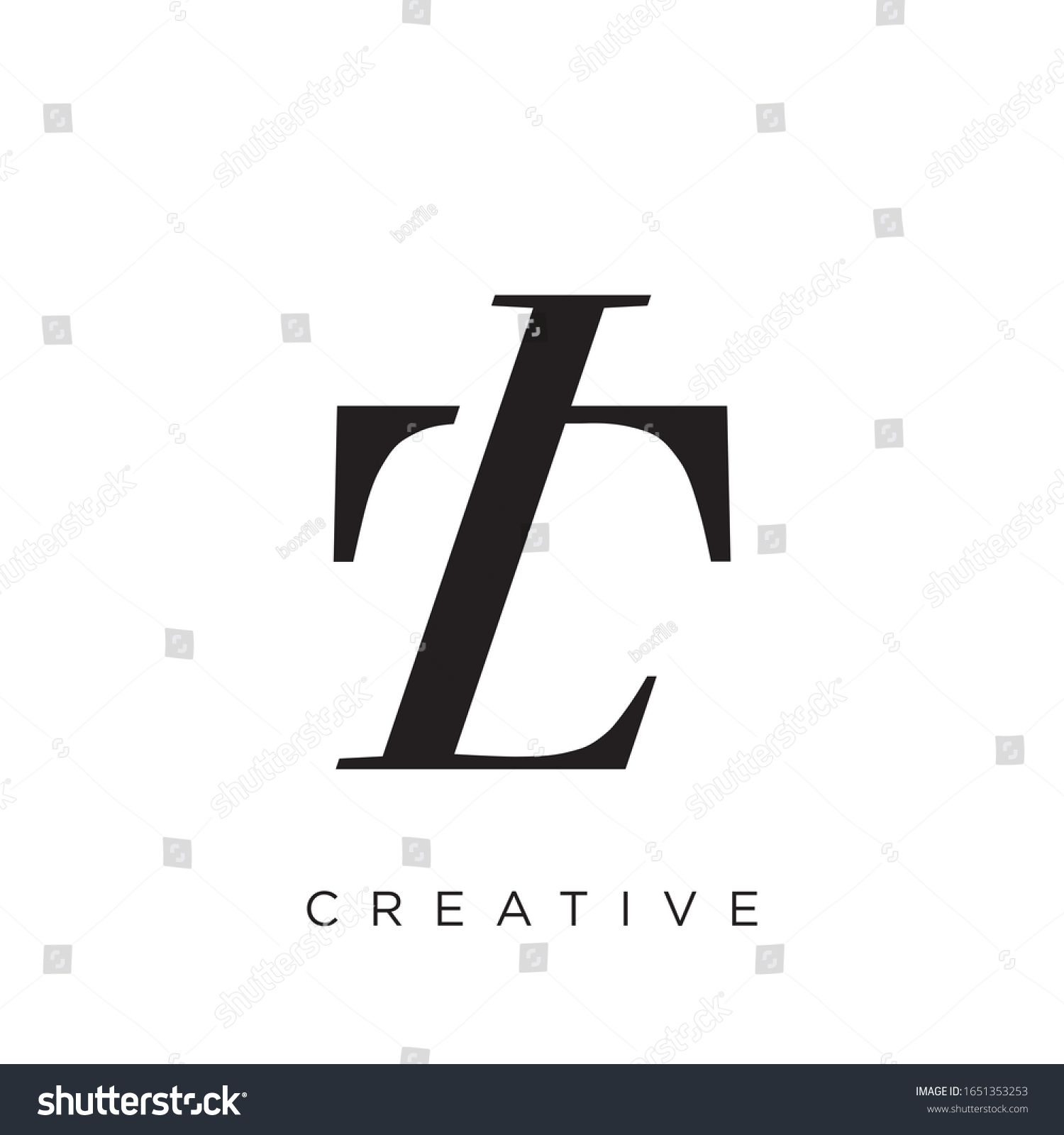 Lt Logo Design Vector Icon Symbol Stock Vector (Royalty Free ...