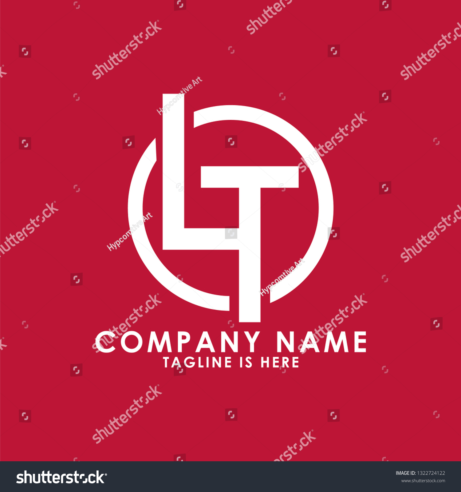 Lt Logo Design Vector Template Creative Stock Vector (Royalty Free ...