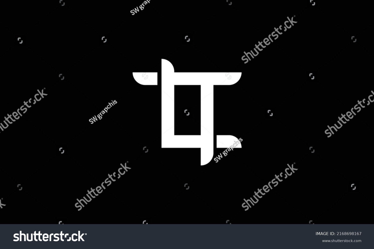 Lt Tl Abstract Letters Logo Monogram Stock Vector (Royalty Free ...