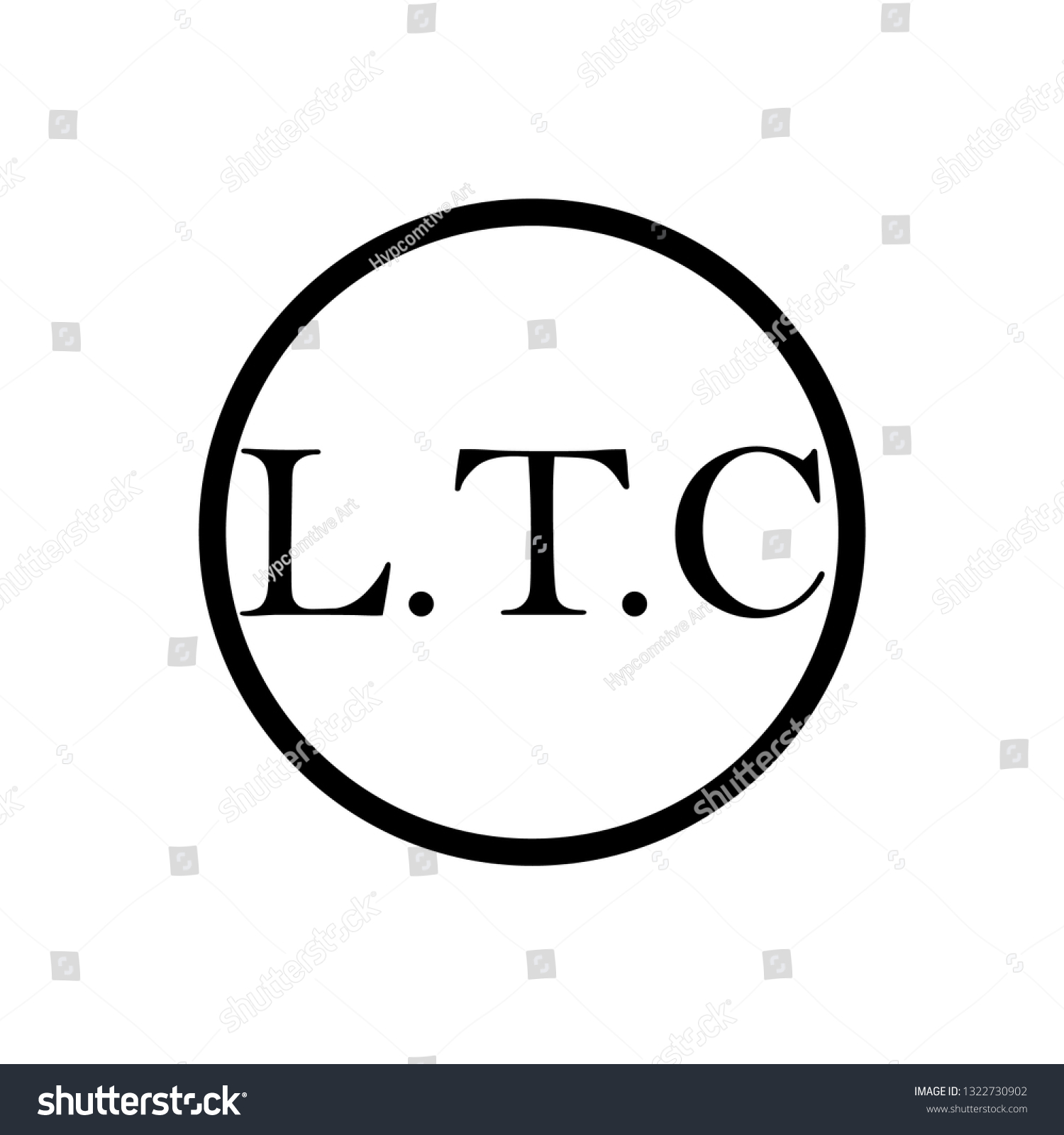 Ltc Logo Design Vector Template Creative Stock Vector (Royalty Free ...