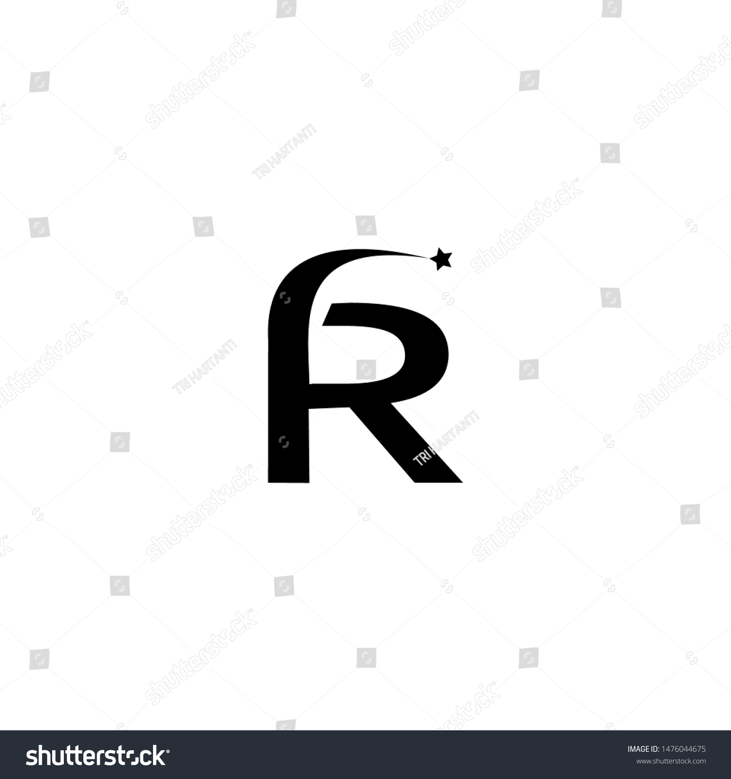 Ltter R New Logo Vector Stock Vector (Royalty Free) 1476044675
