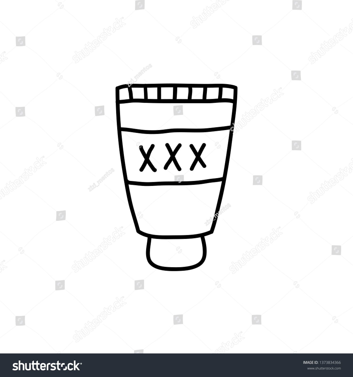 Lubricant Doodle Icon Stock Vector (Royalty Free) 1373834366