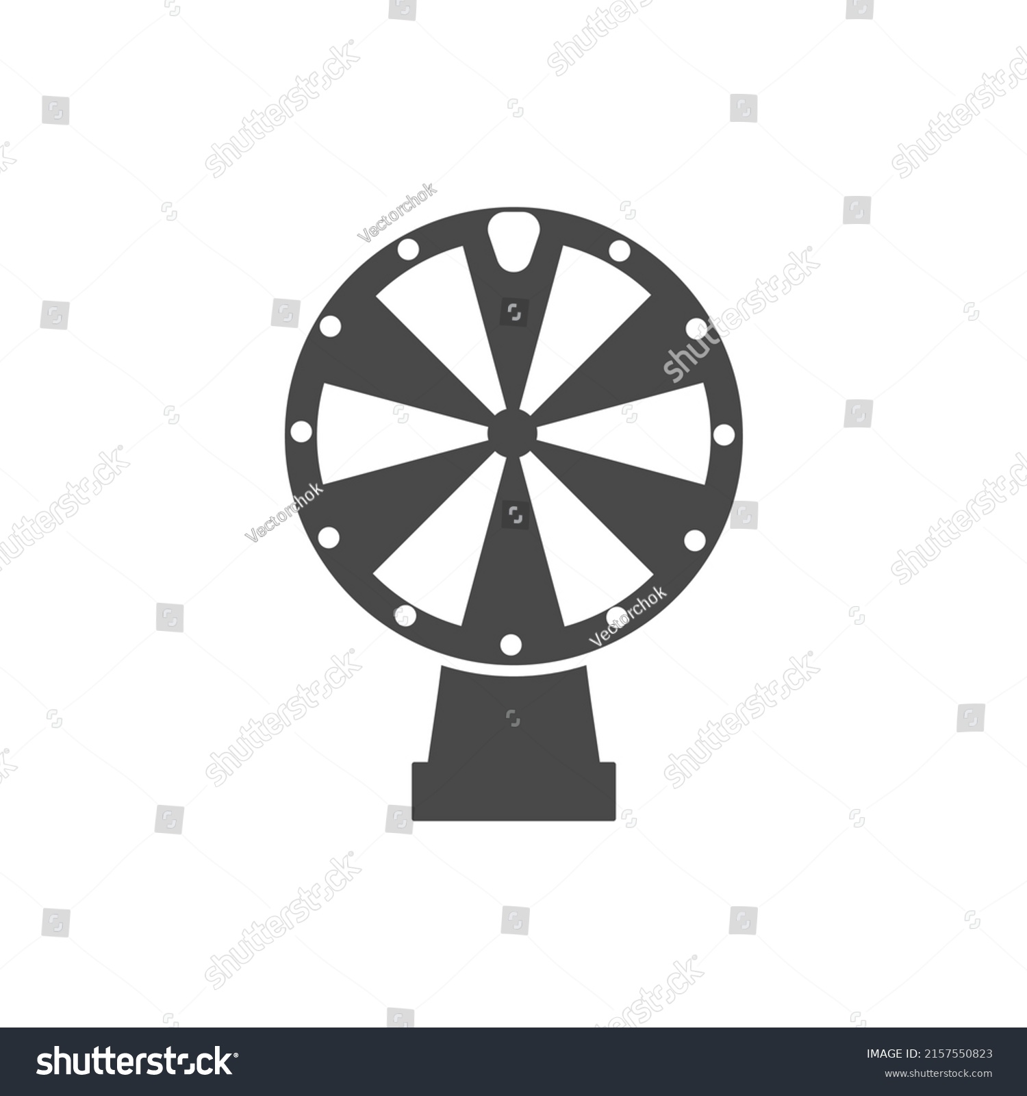 Luck Roulette Fortune Wheel Spin Vector Stock Vector (Royalty Free ...