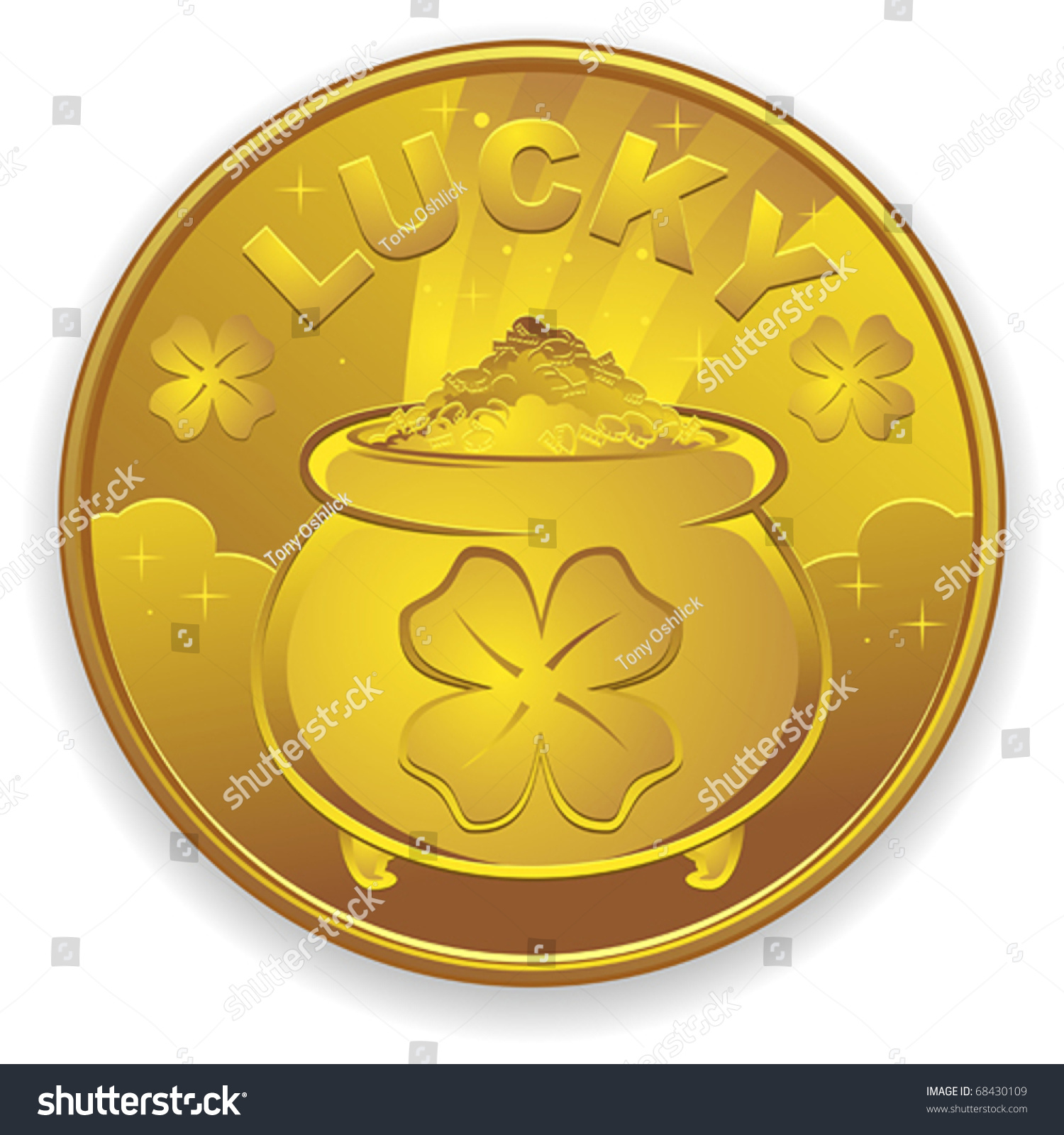 Lucky Gold Coin Cartoon Illustration Stock Vector 68430109 - Shutterstock Lucky Gold Coin Cartoon Illustration Stock Vector 68430109 - Shutterstock