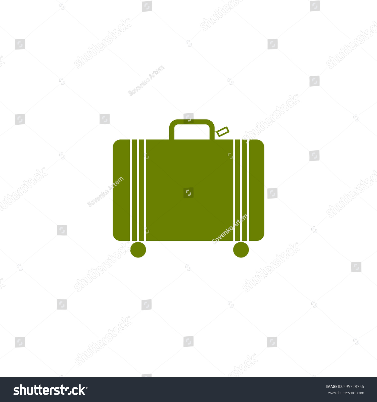 Luggage Symbol Stock Vector (Royalty Free) 595728356 | Shutterstock
