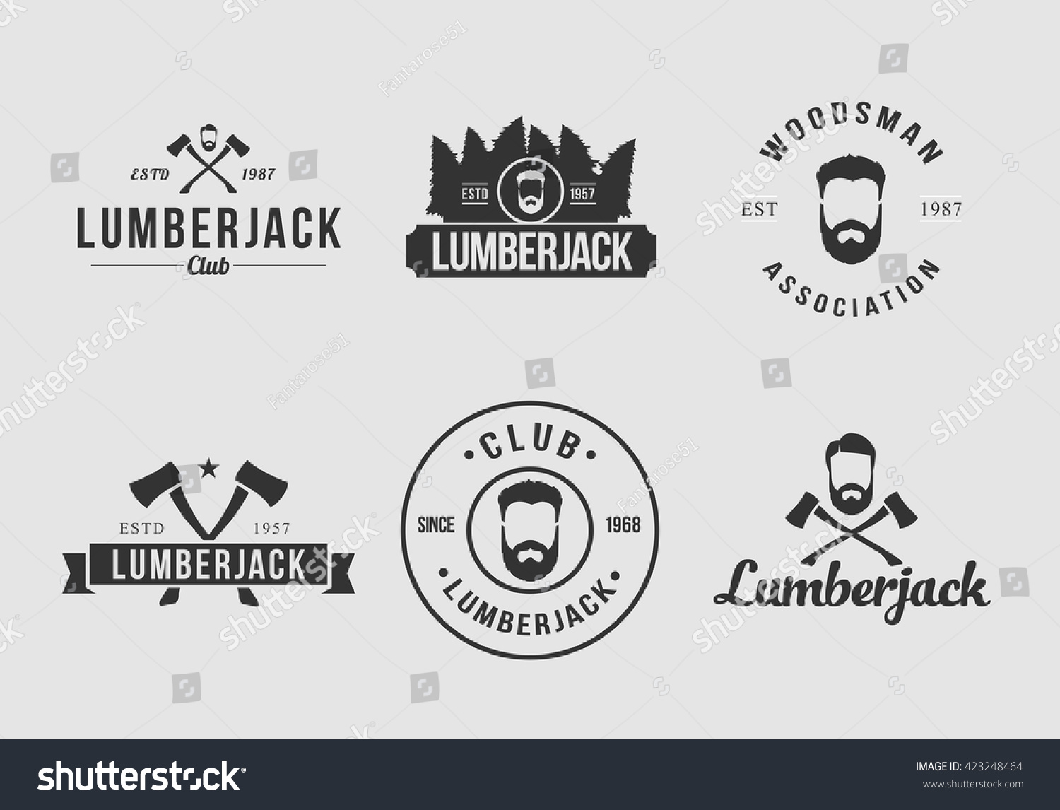 Conjunto de logotipos de los listones: vector de stock (libre de ...