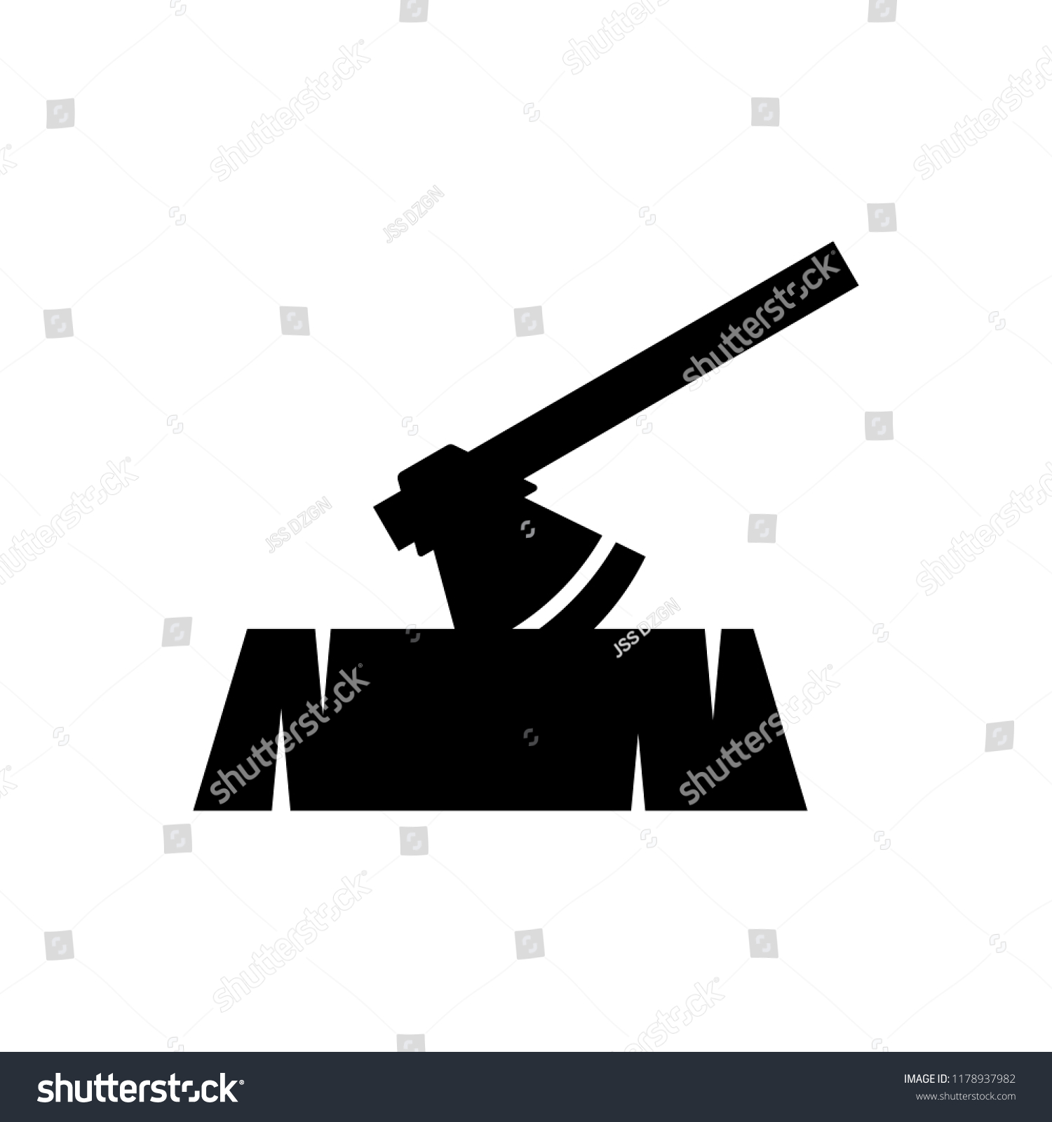 Lumberjack Logo Timber Icon Logging Symbol Stock Vector (Royalty Free ...