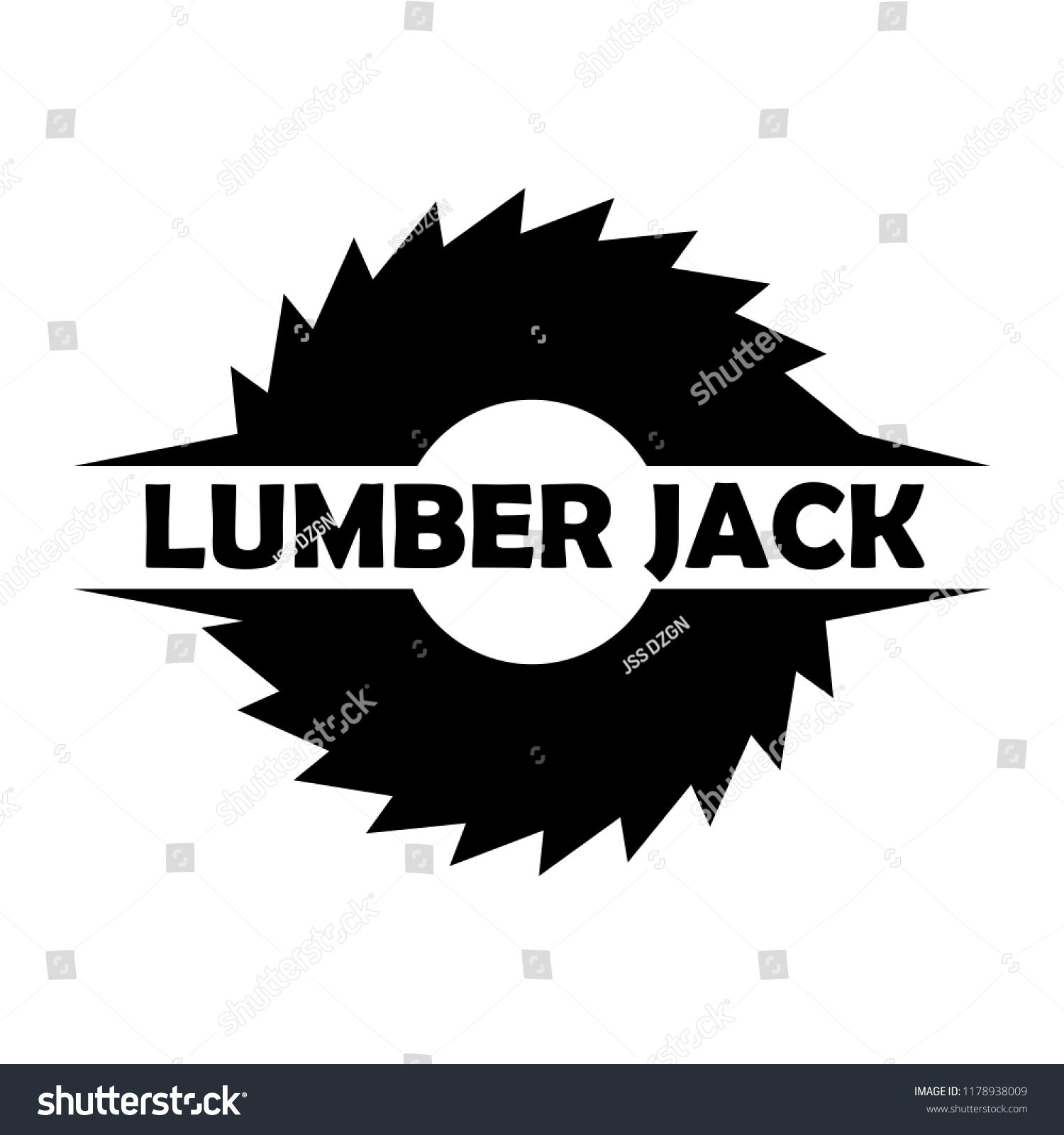 Lumberjack Logo Timber Icon Logging Symbol Stock Vector (Royalty Free ...