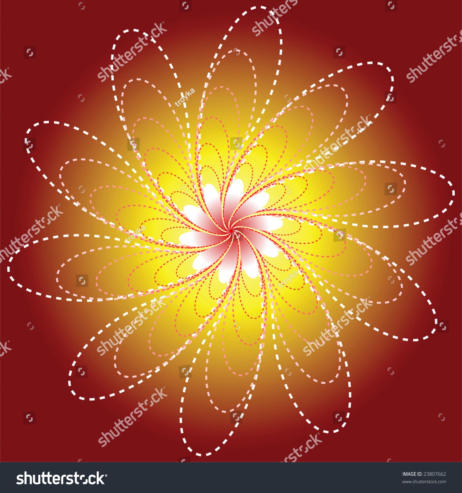 Luminous Flower Vector Illustration Stock Vector (Royalty Free ...