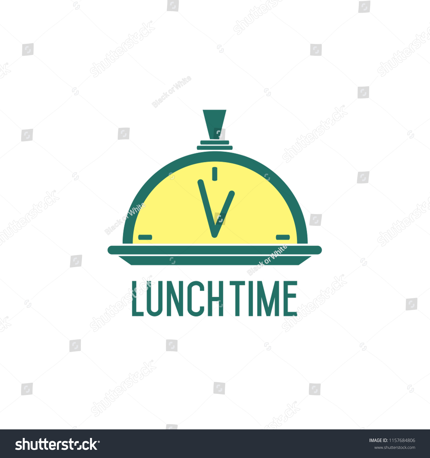Lunch Time Logo Stock Vector (Royalty Free) 1157684806