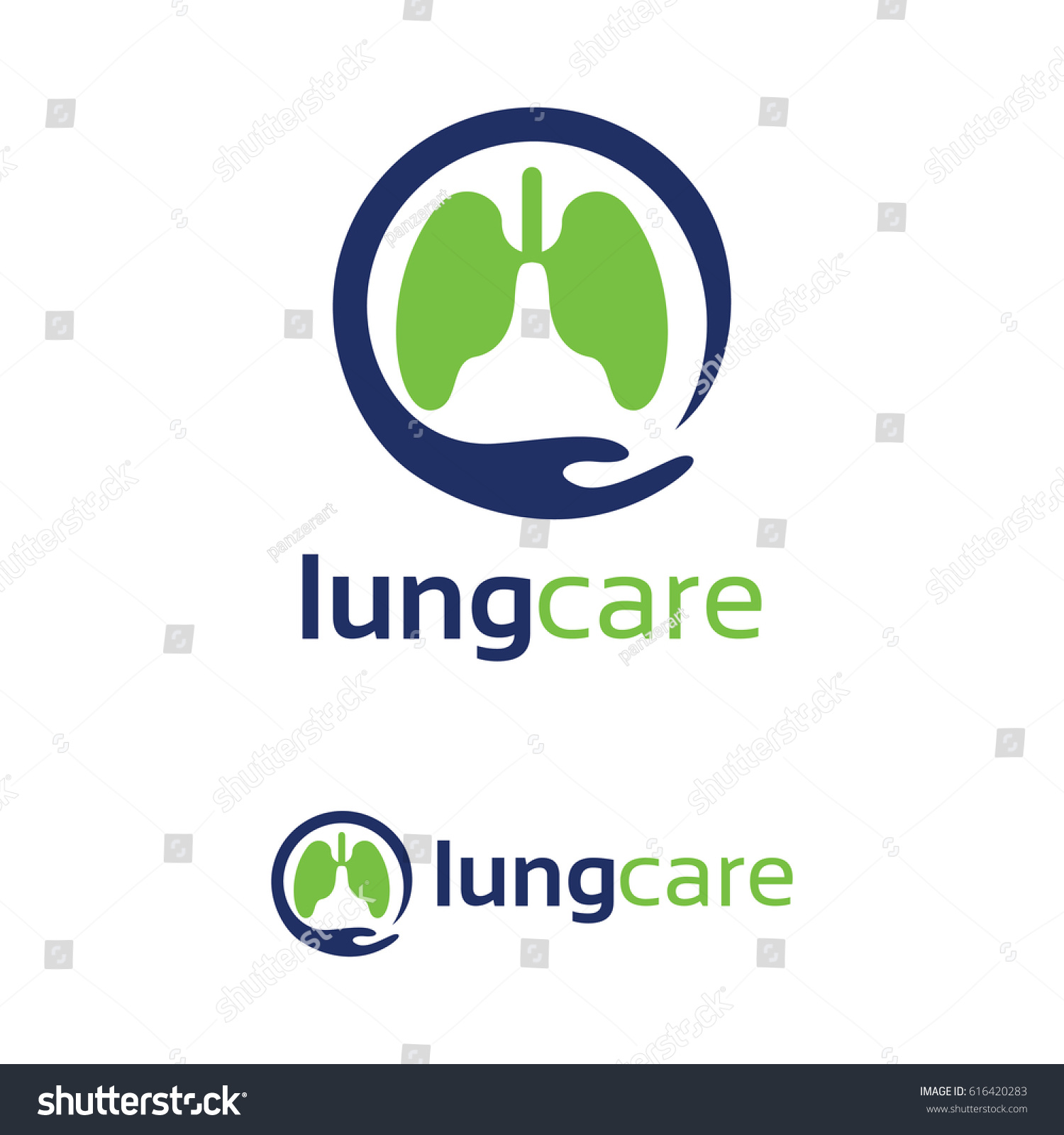 Lung Care Logo Template Design Stock Vector (Royalty Free) 616420283