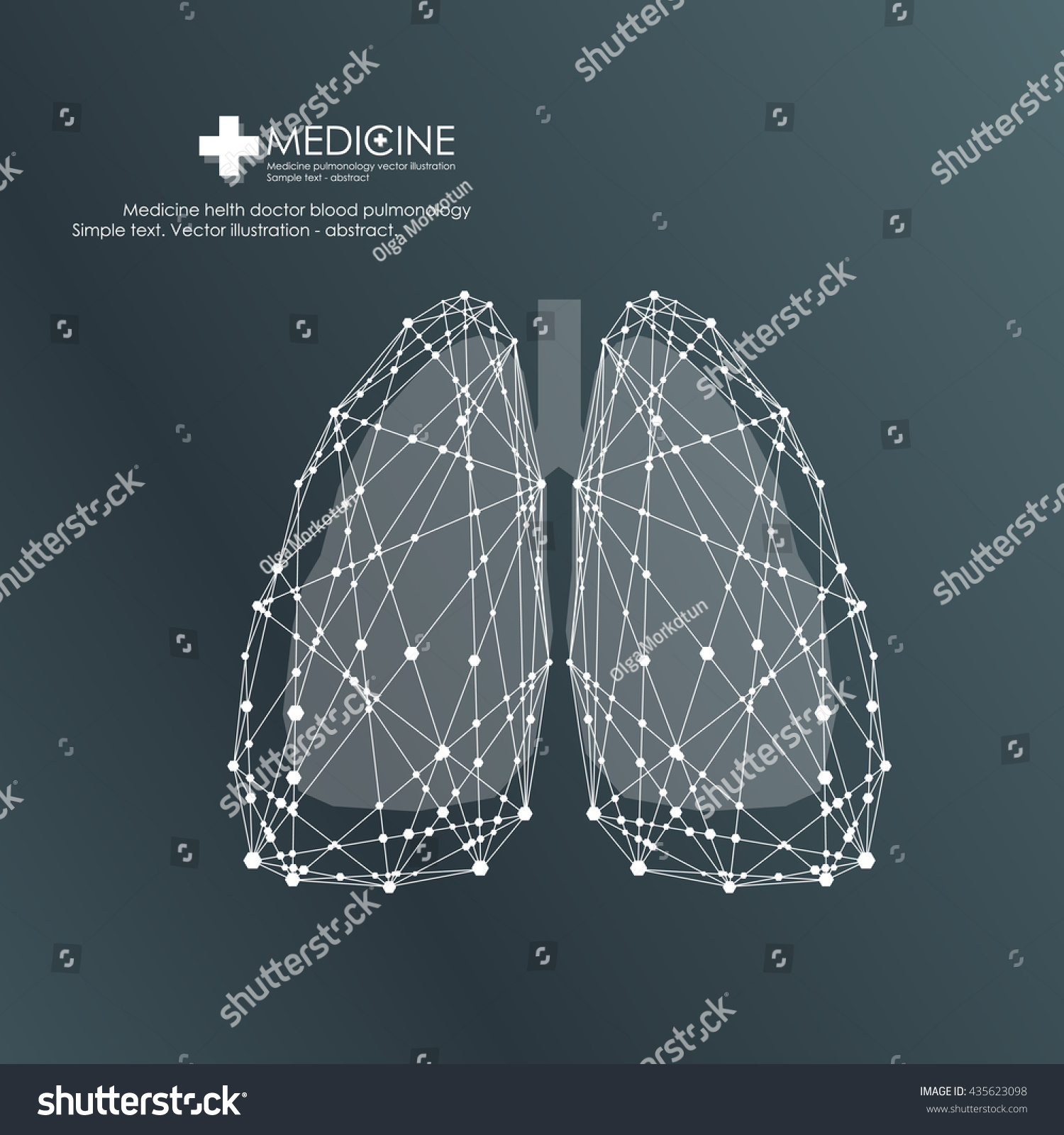Lungs Symbol Vector Illustration Stock Vector (Royalty Free) 435623098