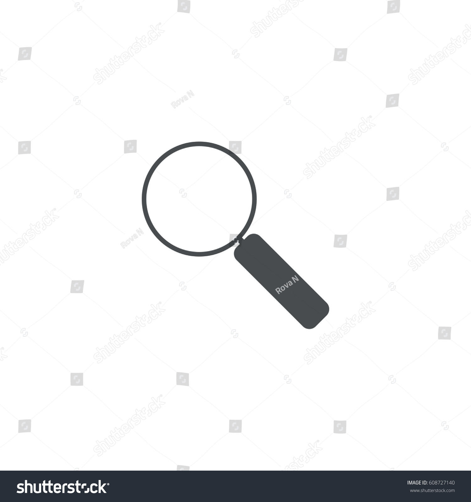 Lupa Icon Sign Design Stock Vector (Royalty Free) 608727140 | Shutterstock