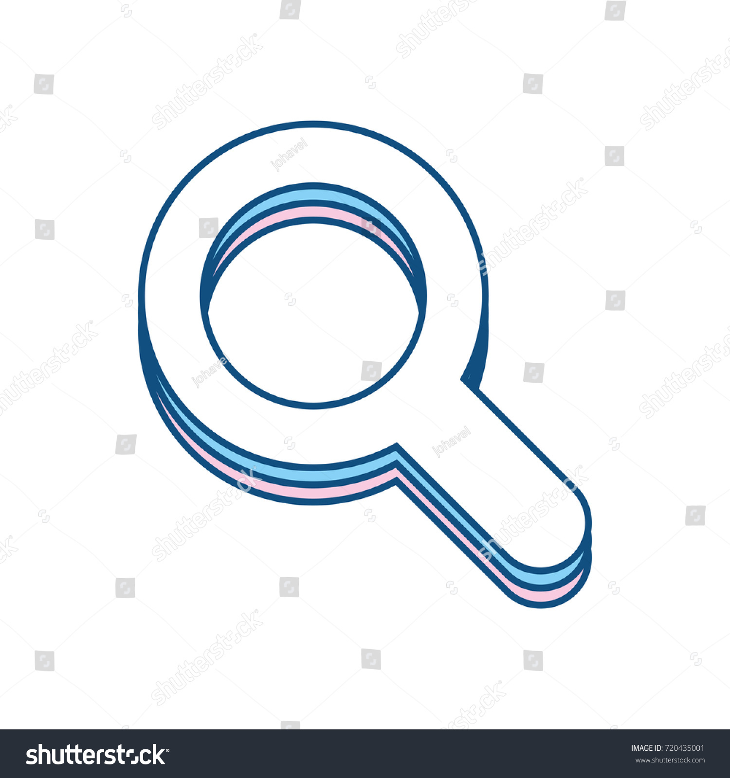 Lupe Icon Image Stock Vector (Royalty Free) 720435001