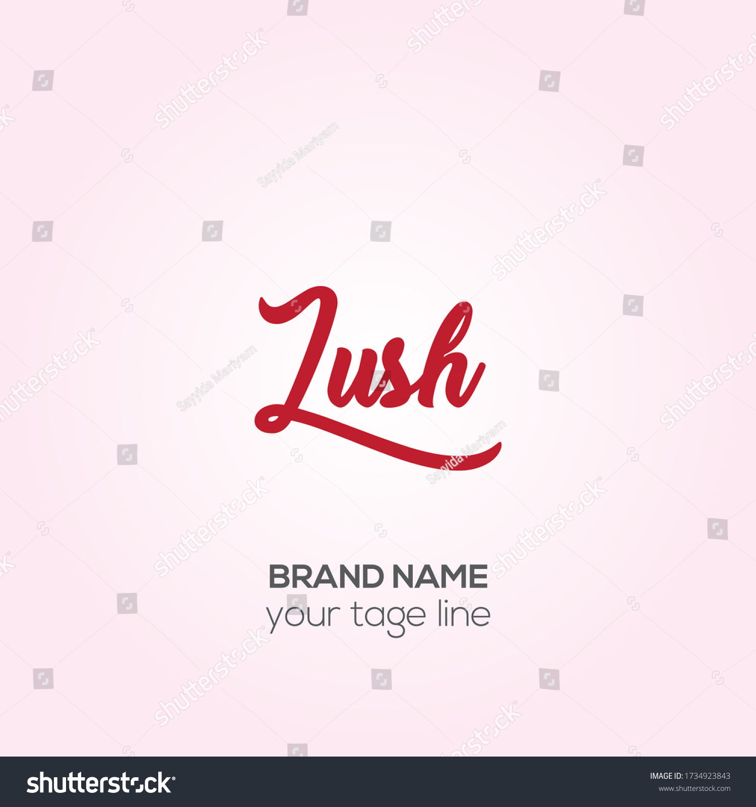 Lush Vector Logo Design Lush Creative: เวกเตอร์สต็อก (ปลอดค่าลิขสิทธิ์ ...