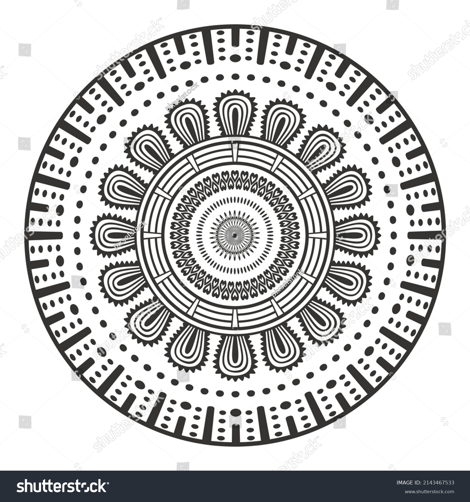 Luxuary Mandala Vector Design Template Stock Vector (Royalty Free ...