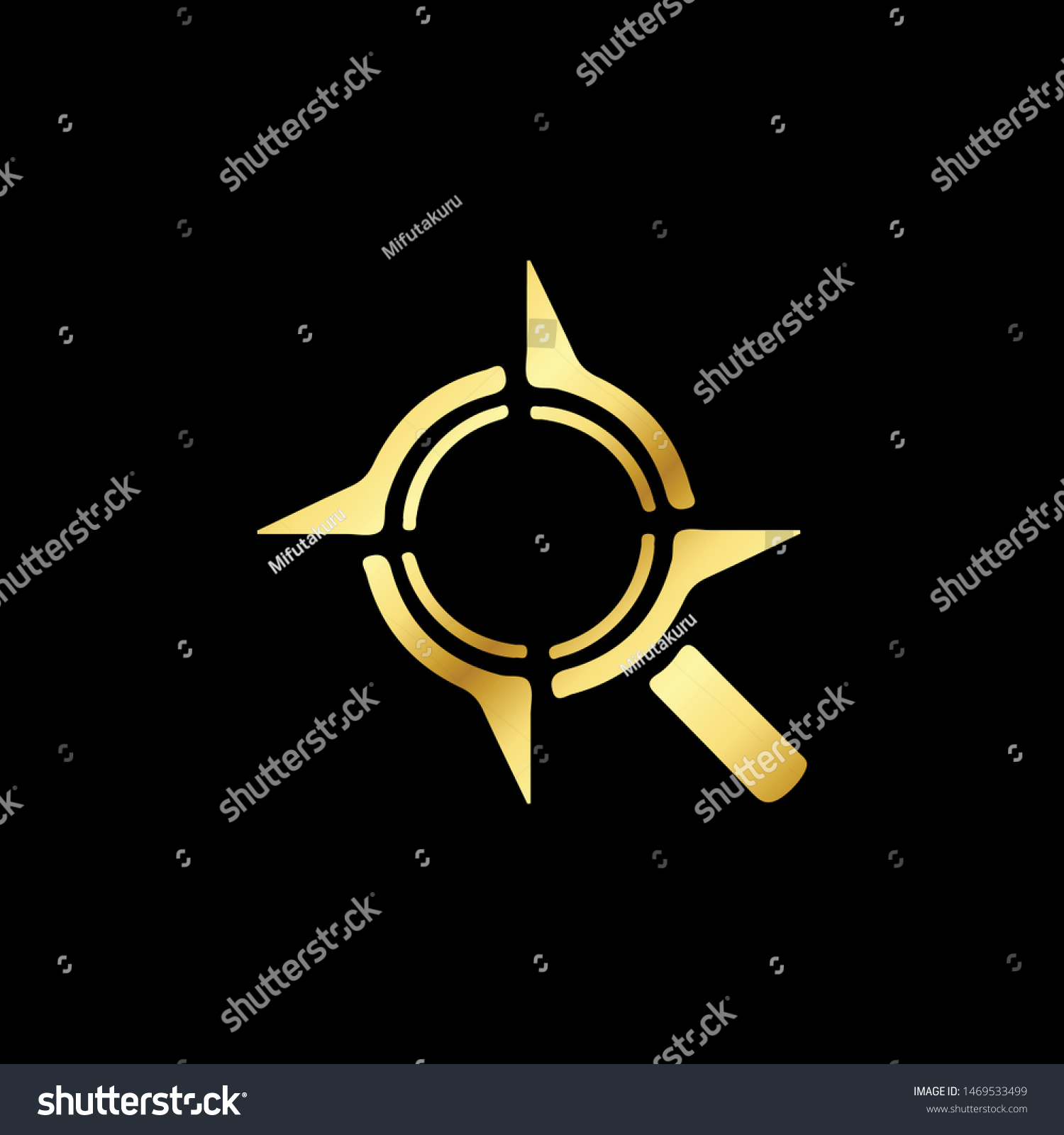 Luxury Abstract Compass Logo Template Vector Stock Vector (Royalty Free ...
