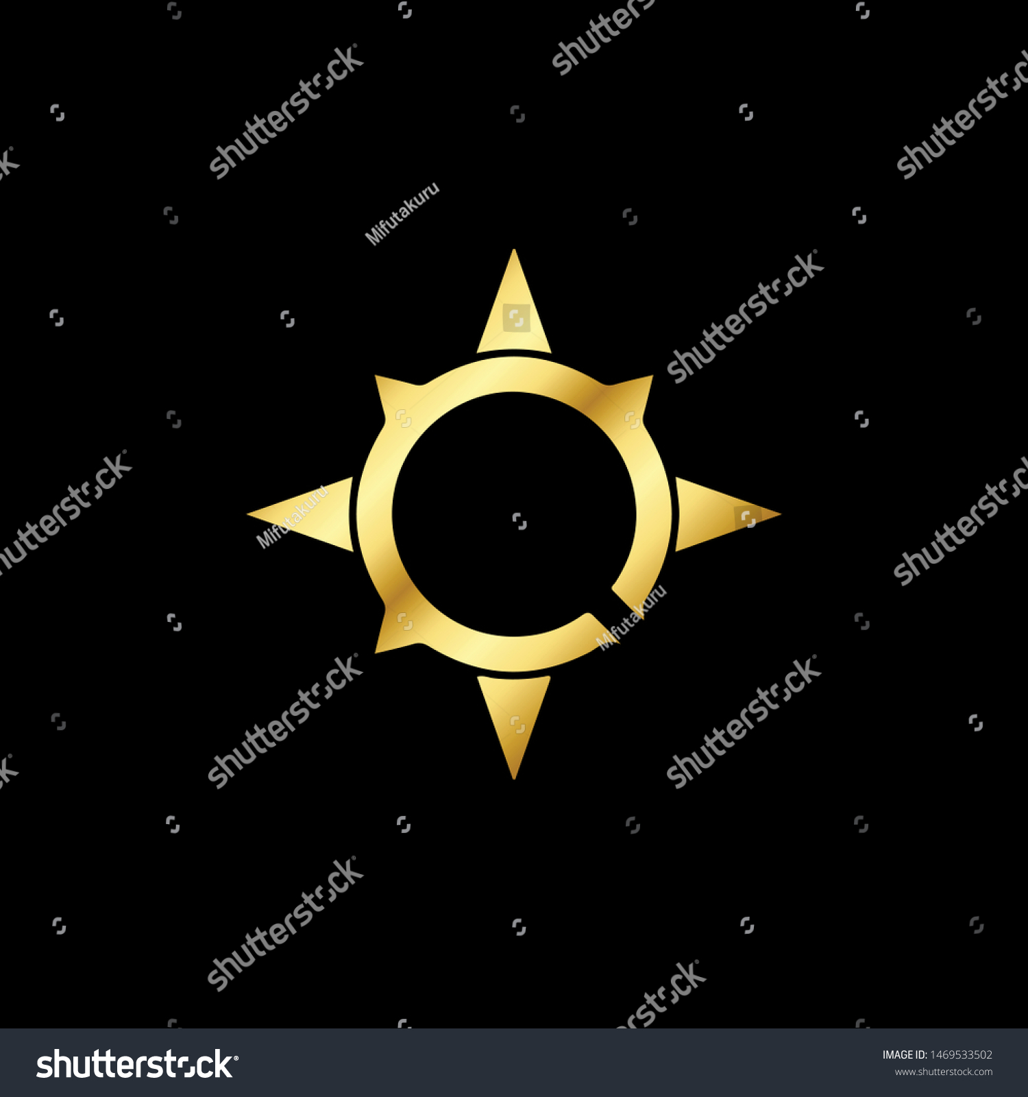 Luxury Abstract Compass Logo Template Vector Stock Vector (Royalty Free ...