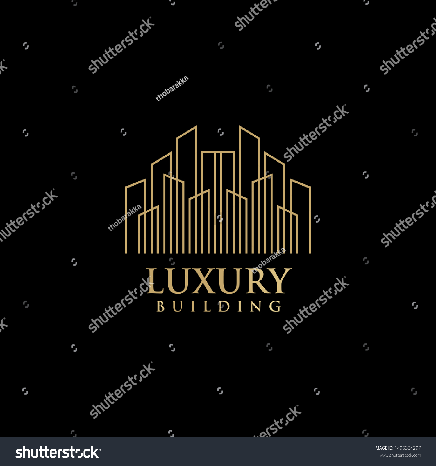 Luxury Building Logo Design Vector Template Stock Vector (Royalty Free ...