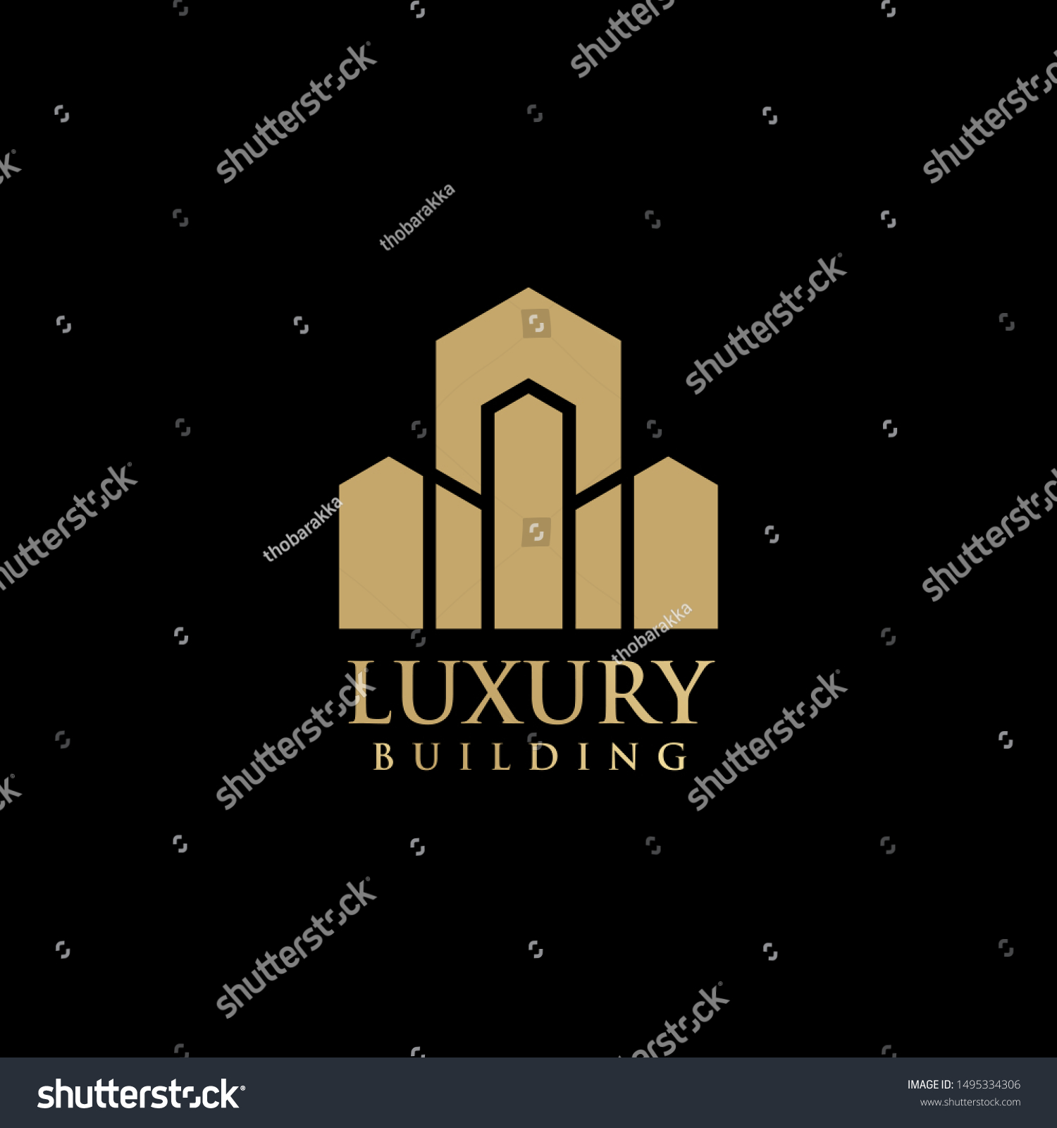 Luxury Building Logo Design Vector Template Stock Vector (Royalty Free ...