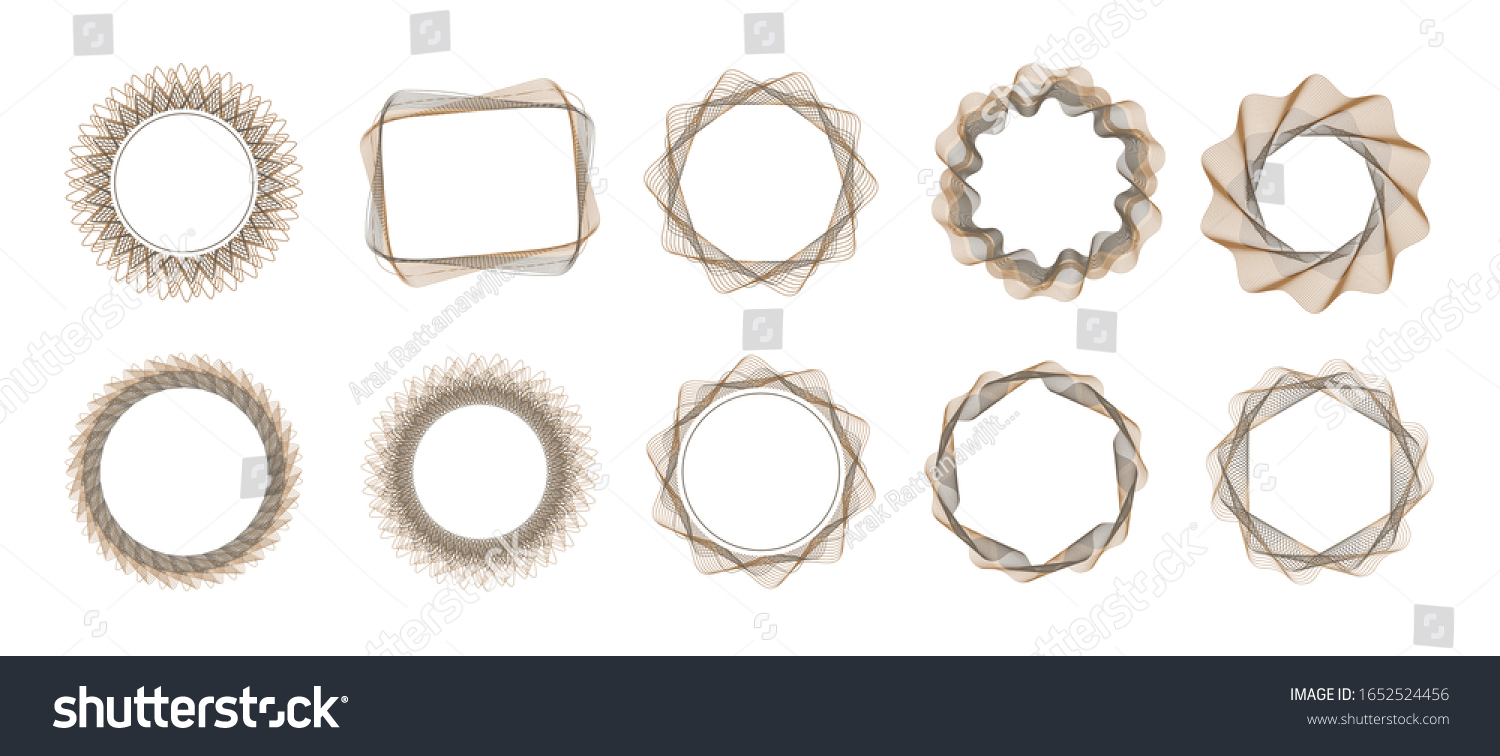 Luxury Circle Frame Cycle Border Graphic Stock Vector (Royalty Free ...