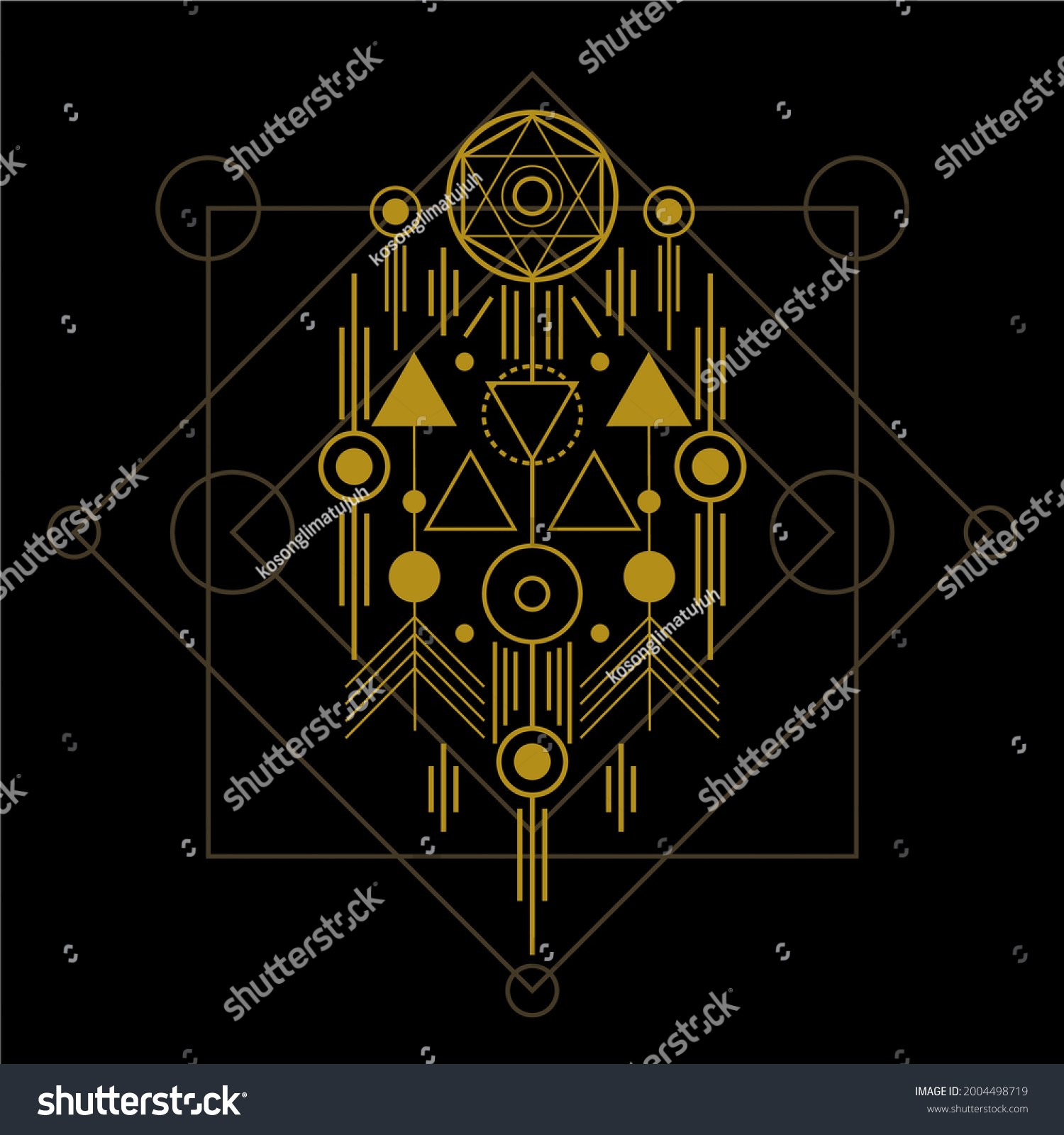 Luxury Exoteric Symbol Vector Illustration 2 Stock Vector (Royalty Free ...