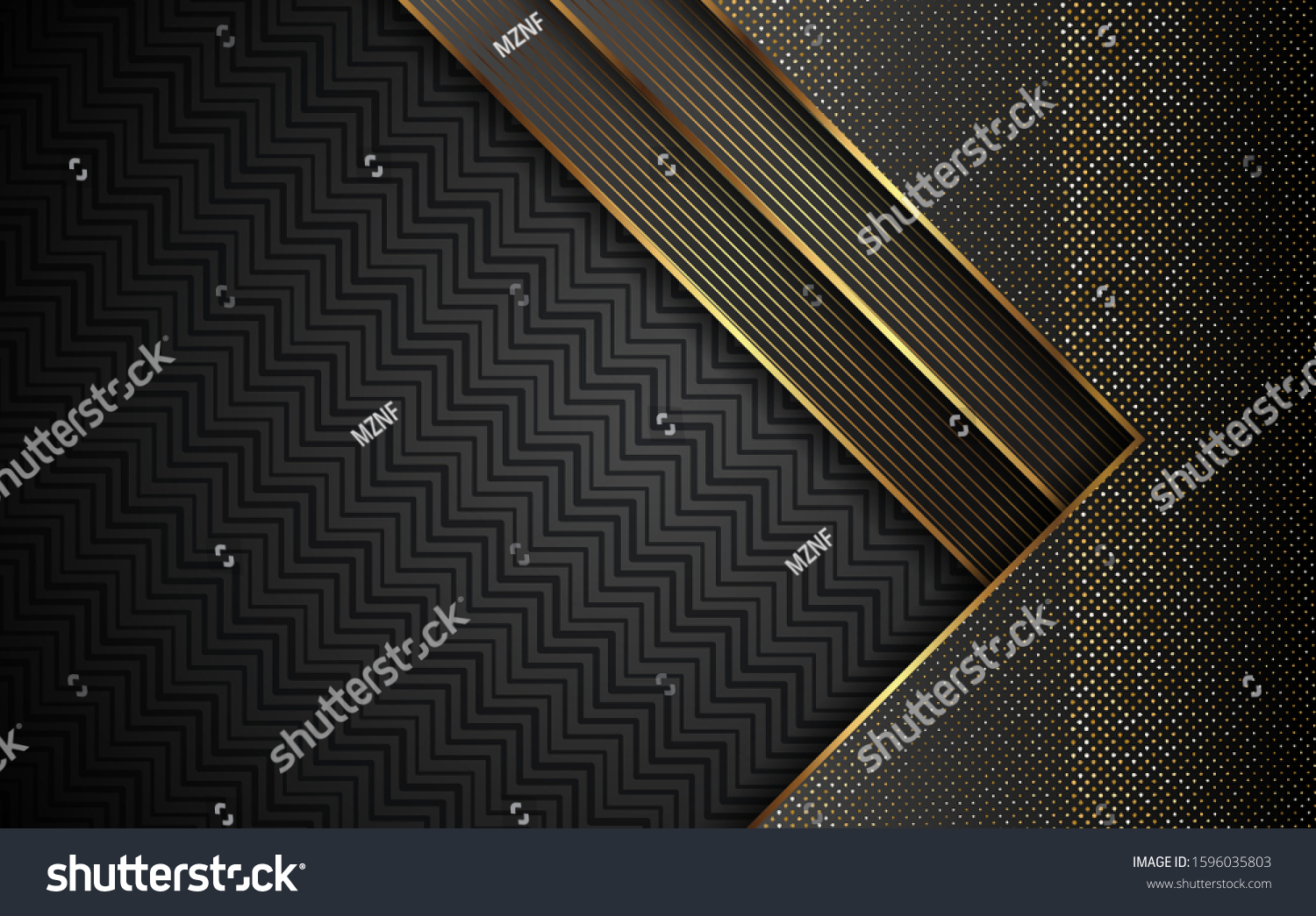 Luxury Gold Background Light Shadow Direction 库存矢量图（免版税）1596035803 ...