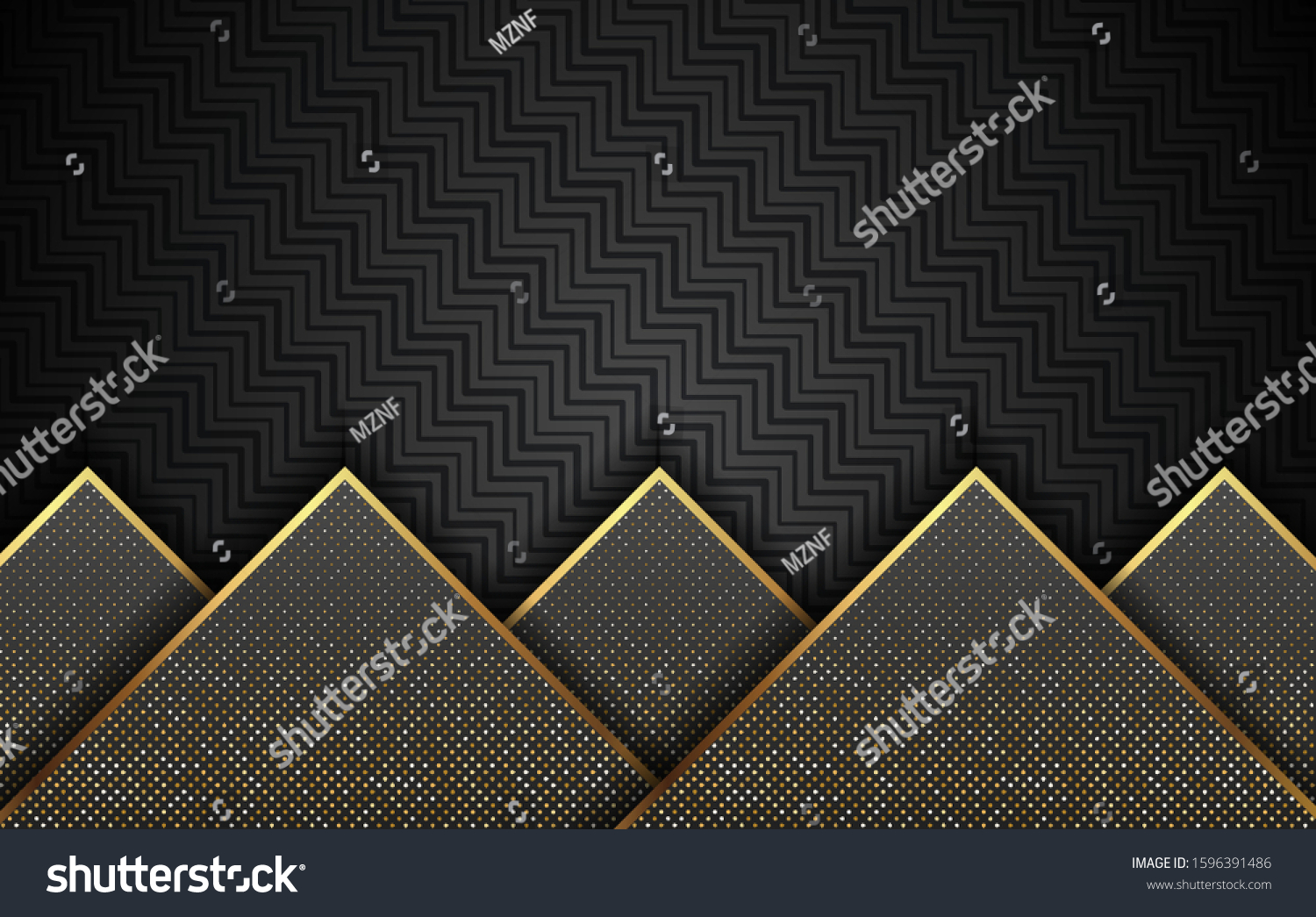 Luxury Gold Background Light Shadow Direction Stock Vector (Royalty ...