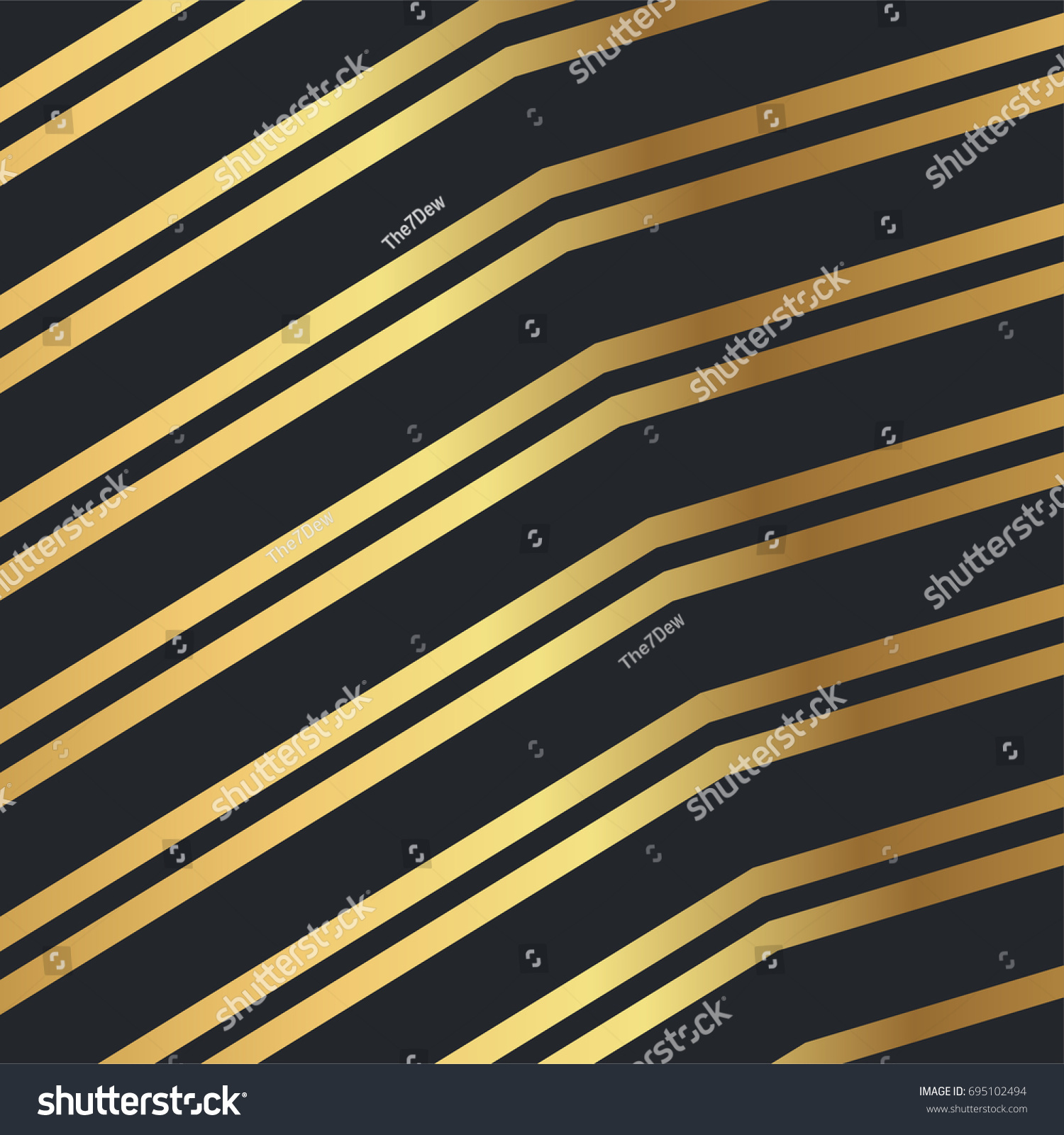 Luxury Gold Geometric Pattern Design Stock Vector (Royalty Free) 695102494