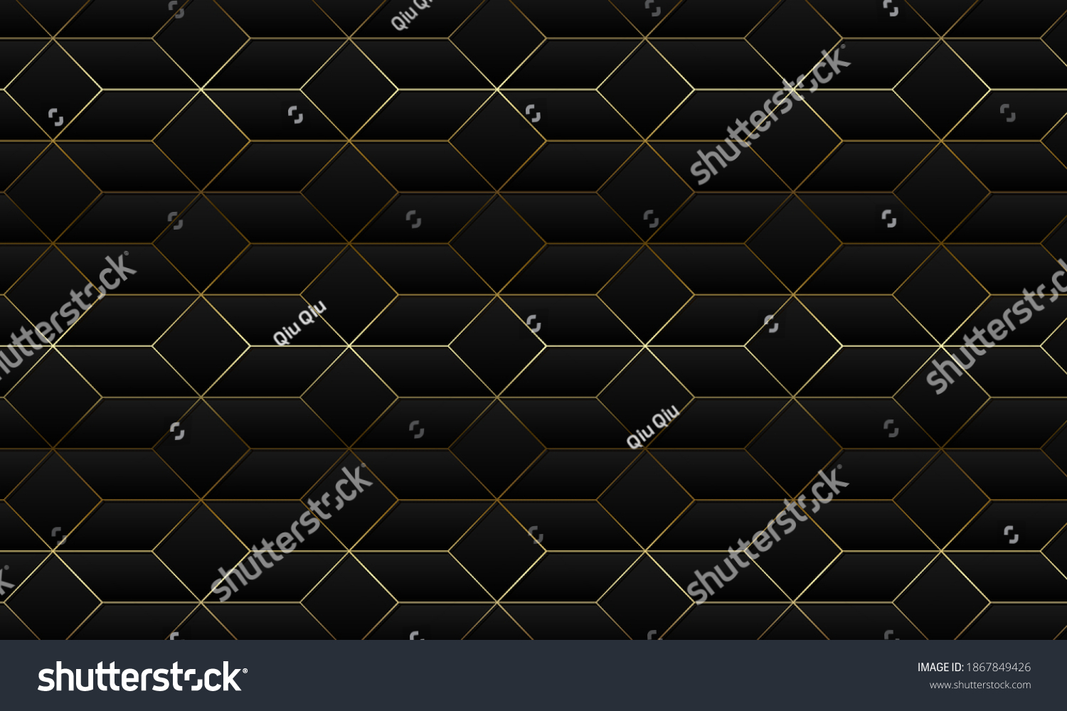 Luxury Gold Texture Seamless Geometric Pattern Stock Vector (Royalty ...